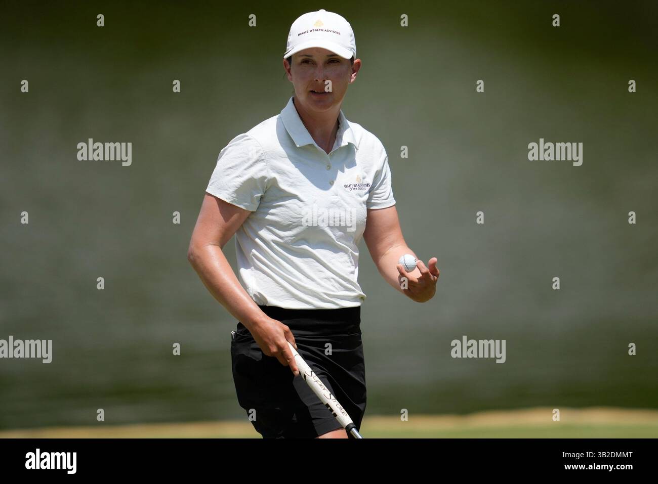 Lindy Duncan walks off the third green during the final round of the ...