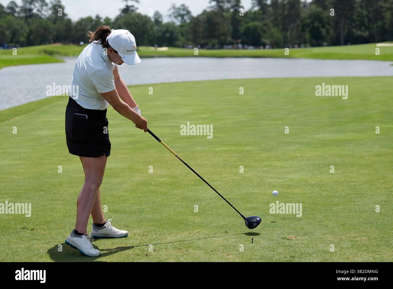 Lindy Duncan hits from the fourth tee during the final round of the ...