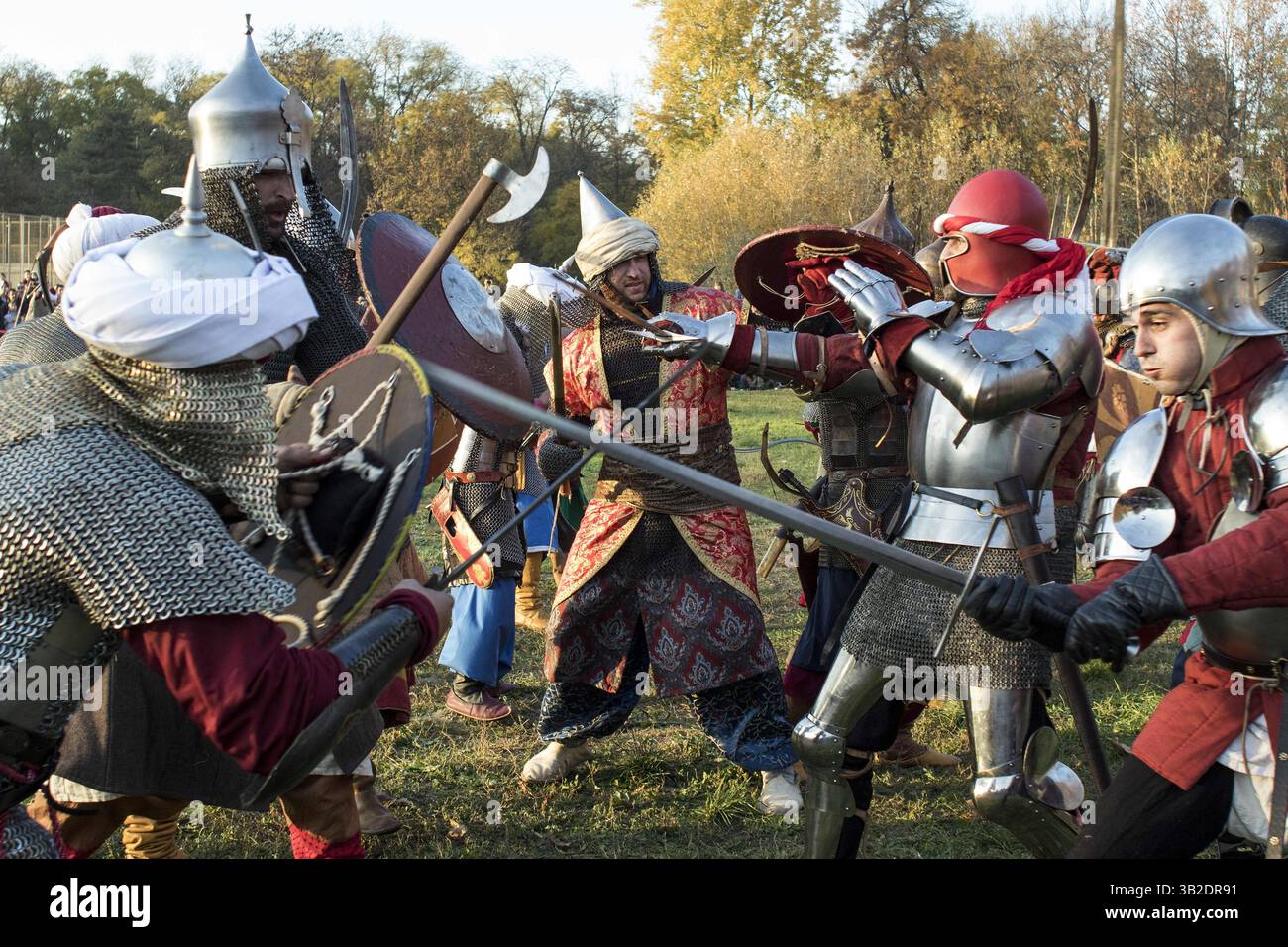 Nov. 14, 2015 - Varna, Bulgaria - Reenactment of the Battle of Varna in ...