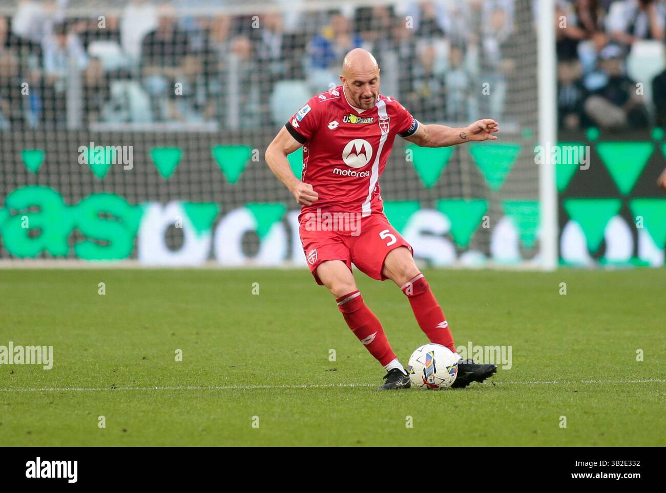 Turin, Italy. 27th Apr, 2025. Luca Caldirola of AC Monza during the ...