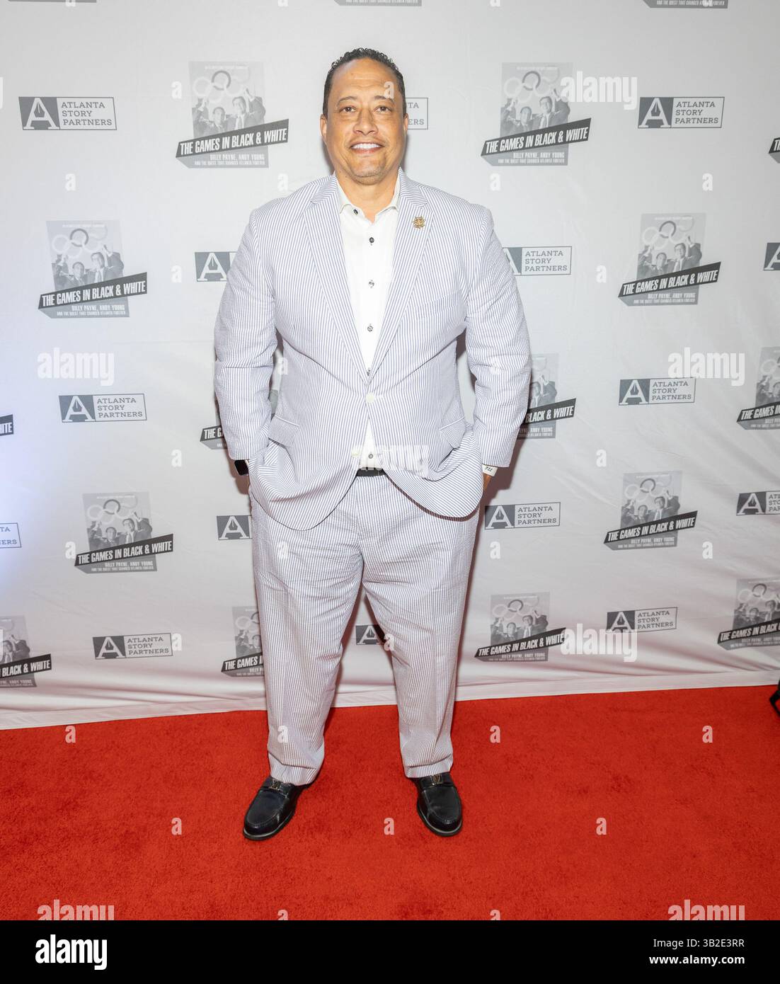 Atlanta, USA. 26th Apr, 2025. Fulton County Sheriff Pat Labat attends ...