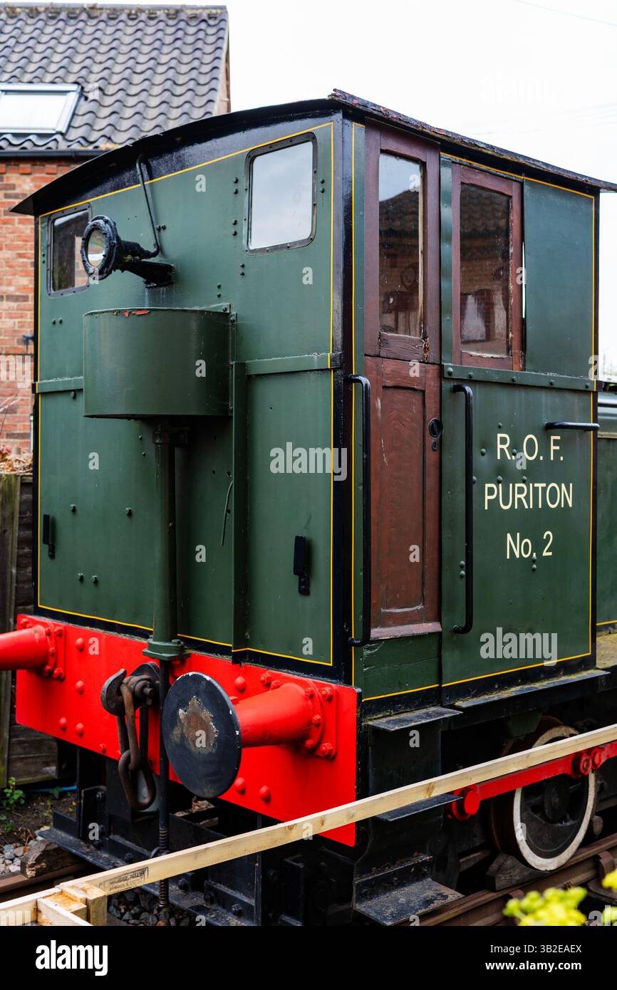 Historic steam locomotive Leiston Suffolk UK Stock Photo - Alamy
