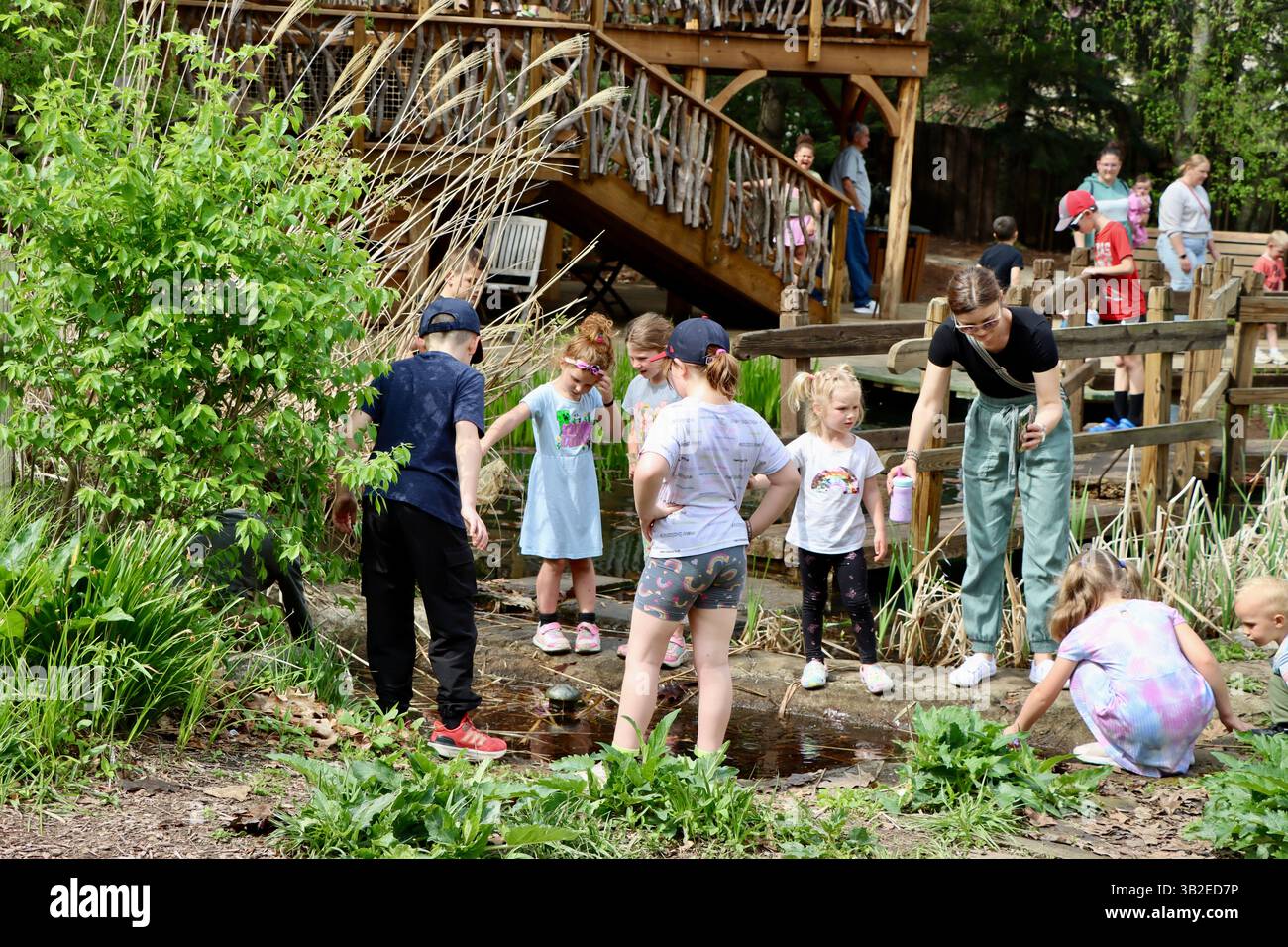 Children playing during Arbor Day April 24, 2025 at Cleveland Botanical ...