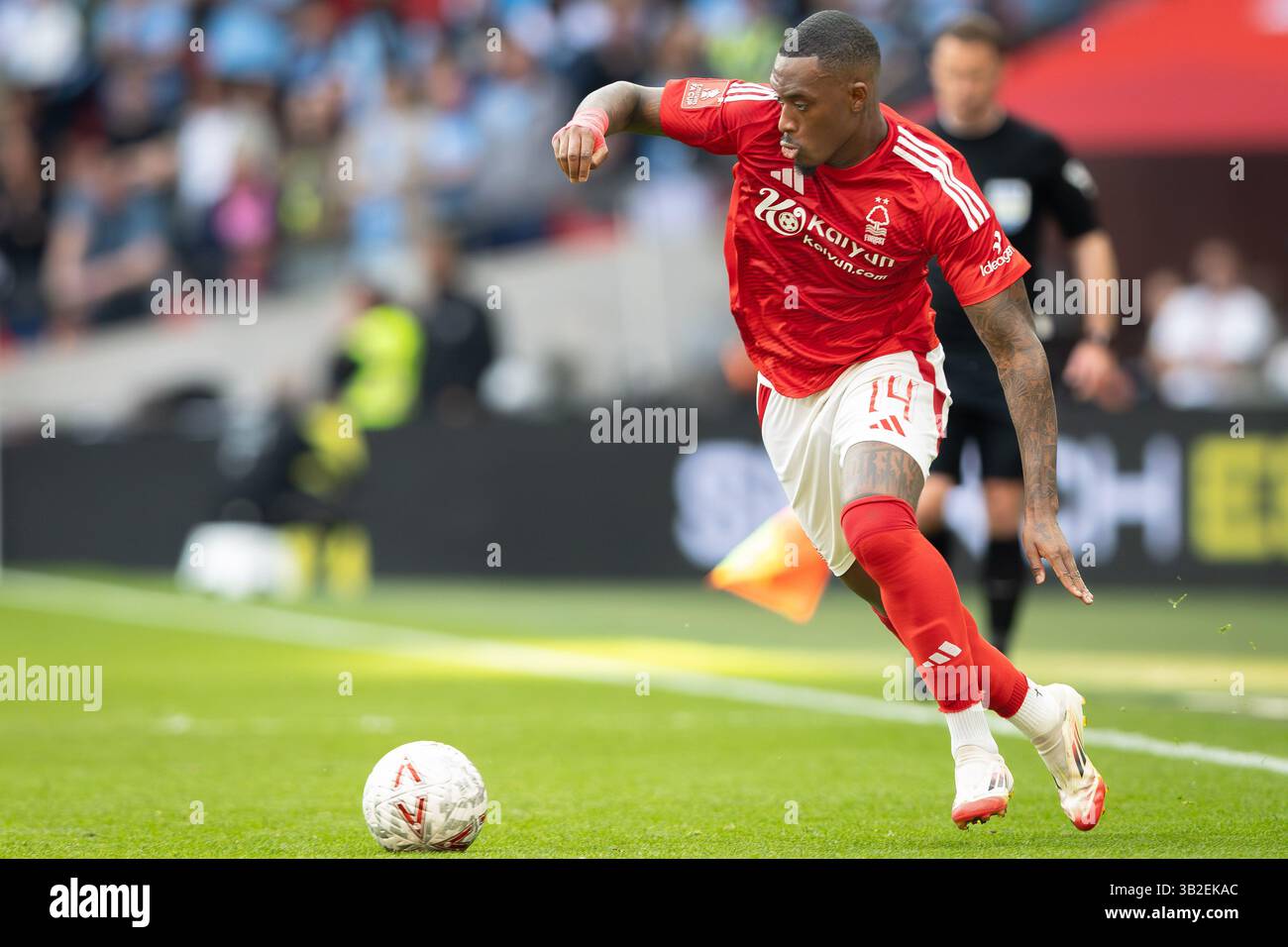 Wembley Stadium, London, United Kingdom on 27 April 2025. Nottingham ...