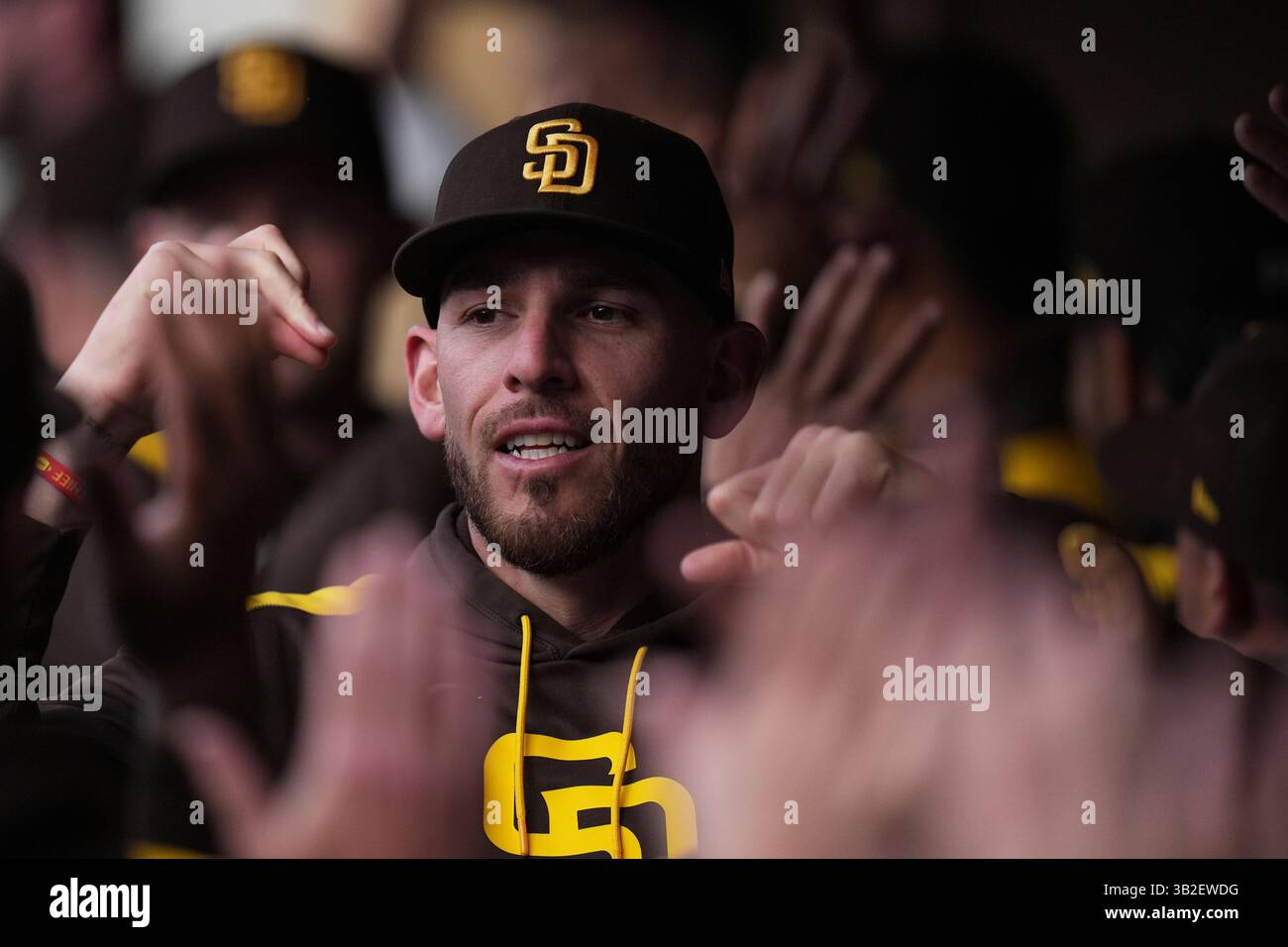 San Diego Padres pitcher Joe Musgrove before a baseball game against ...