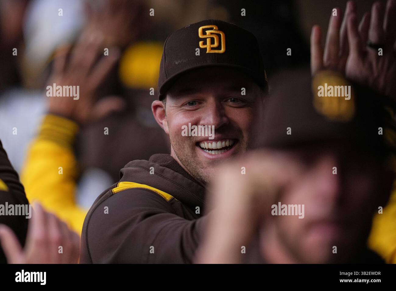 San Diego Padres starting pitcher Michael King before a baseball game ...