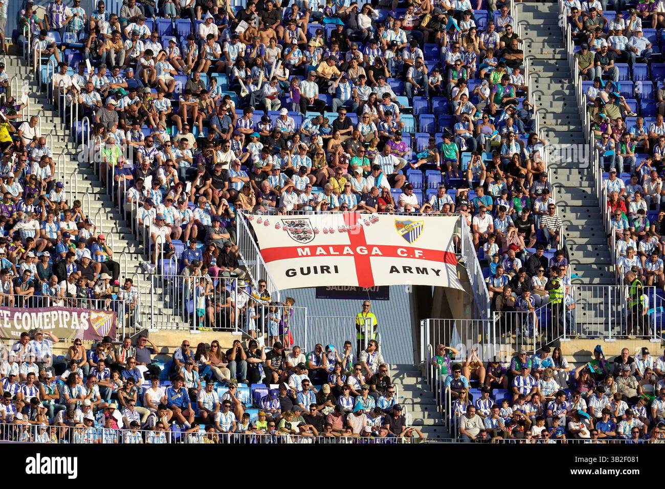 Malaga, Spain. 27th Apr, 2025. Malaga, Spain, March 27th 2025 Málaga CF ...