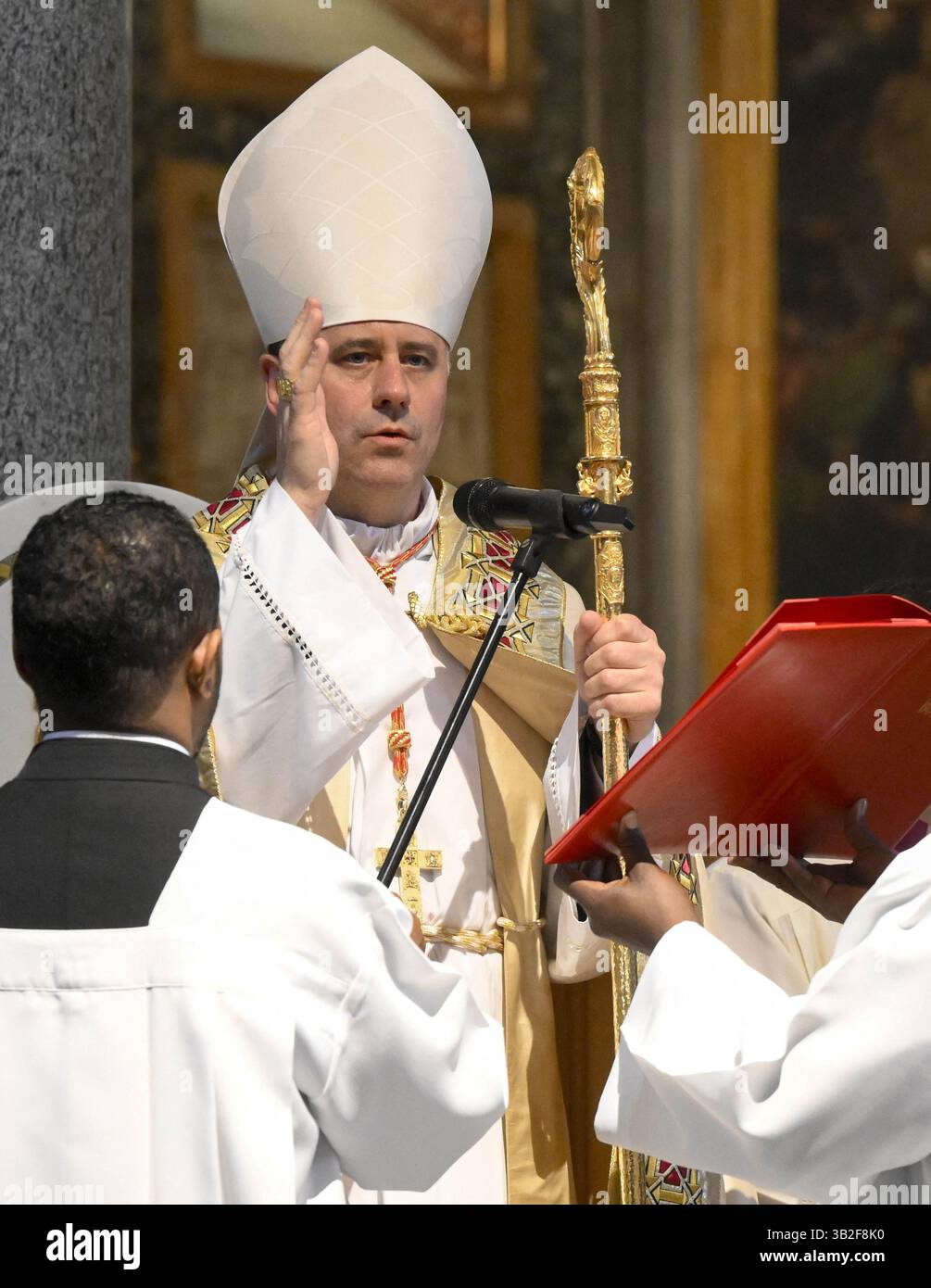 Cardinals attend a celebration of the Second Vespers led by Lithuanian ...