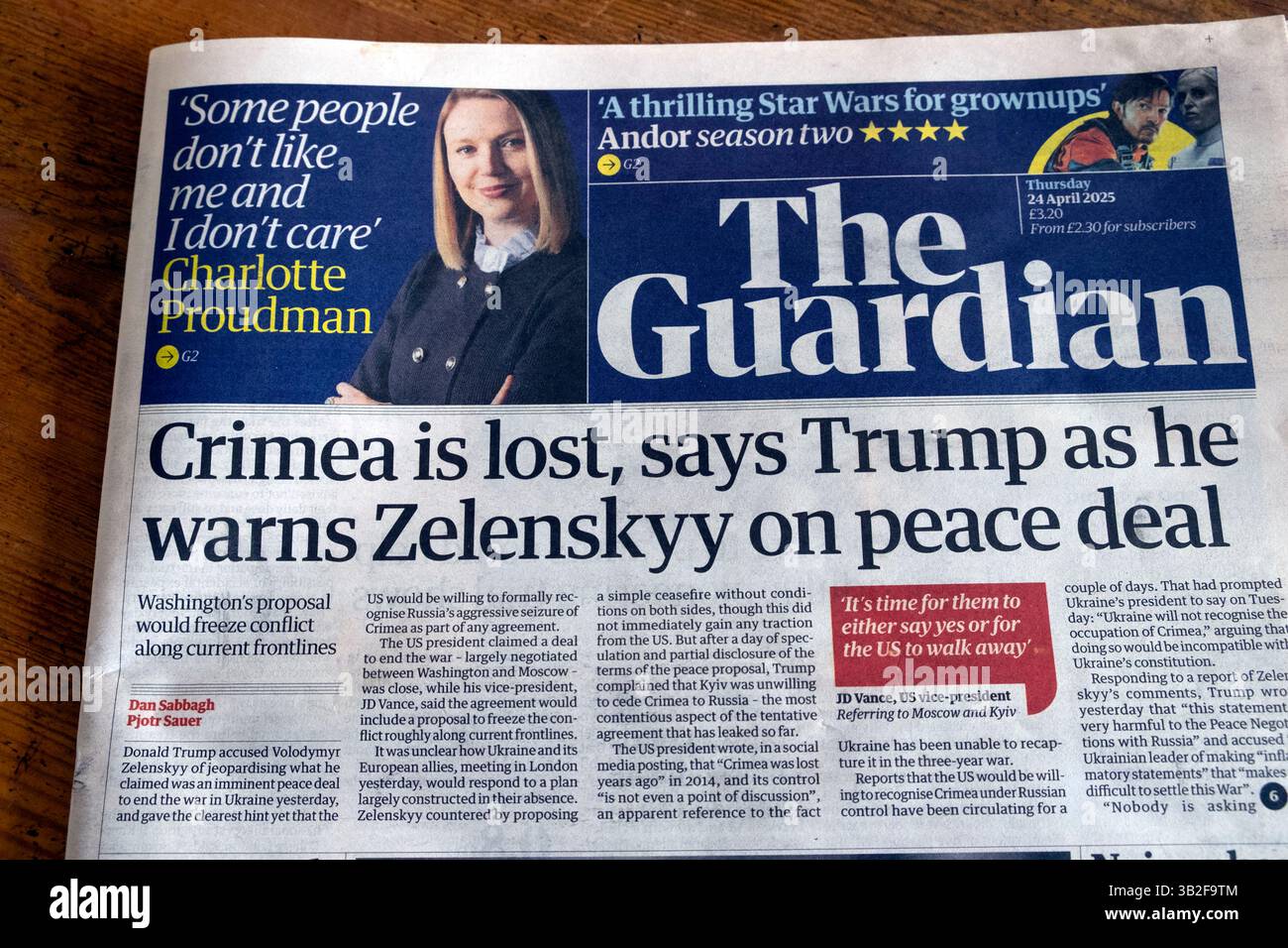 'Crimea is lost, says Trump as he warns Zelenskyy on peace deal ...