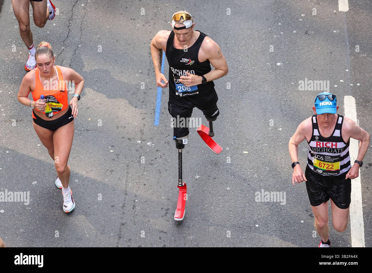 London, UK. 27th Apr, 2025. Richard Whitehead, MBE British athlete with ...