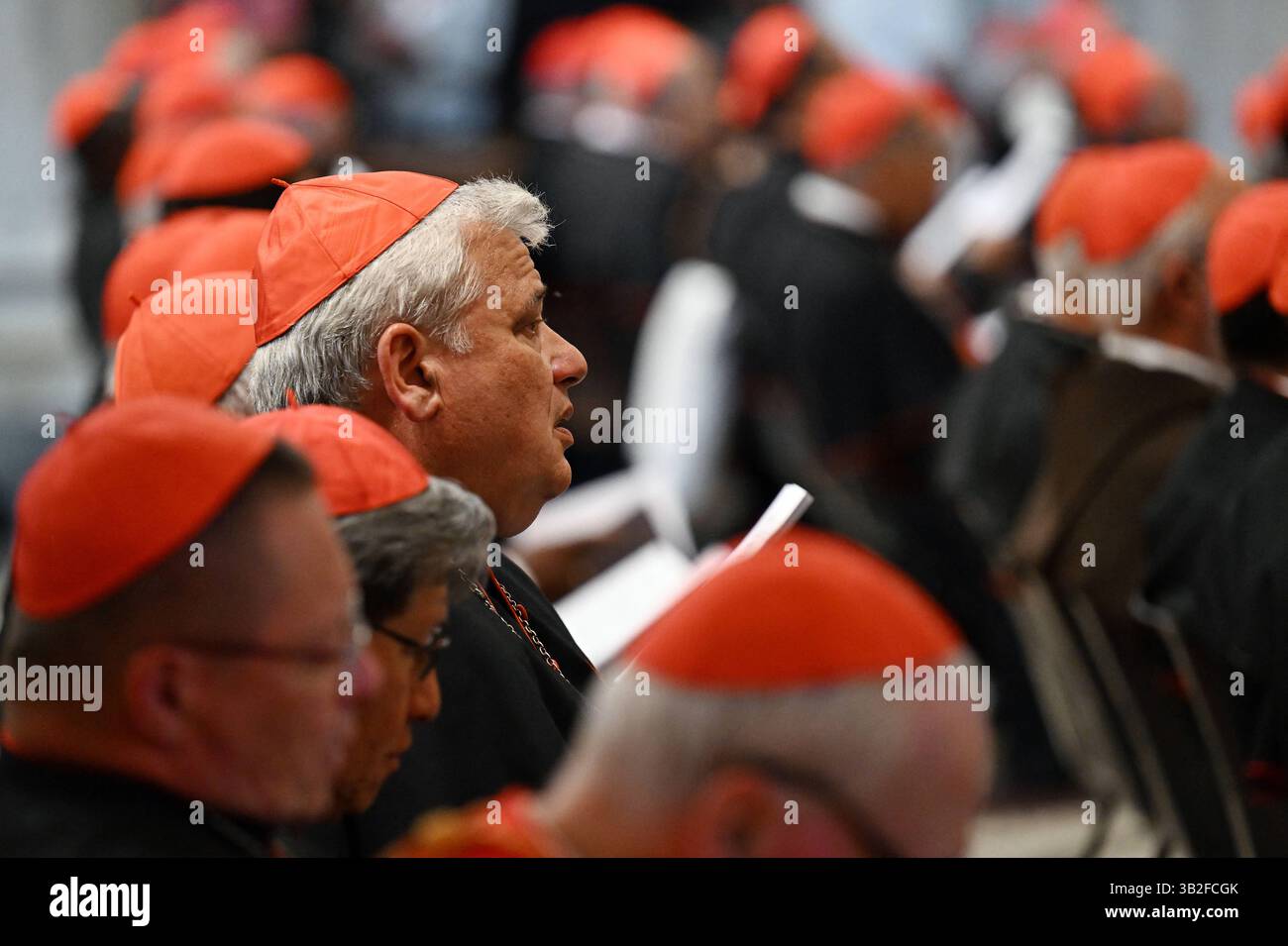Rome, Italy. 27th Apr, 2025. Cardinal Konrad Krajewski attends a ...