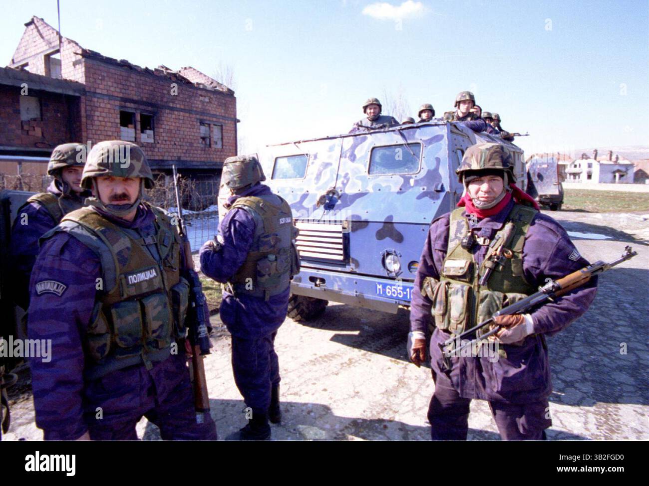 Feb 26, 1999; Studencani, Kosovo; Serbian Security Forces.. (Credit ...
