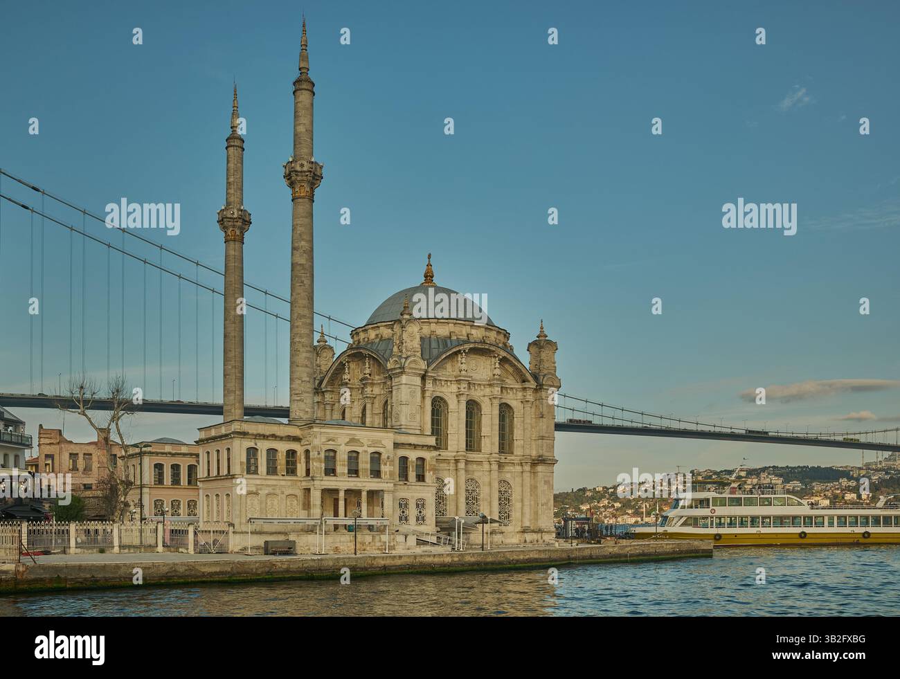 Ortaköy Mosque (Turkish: Ortaköy Camii), in Beşiktaş Istanbul, Turkey ...