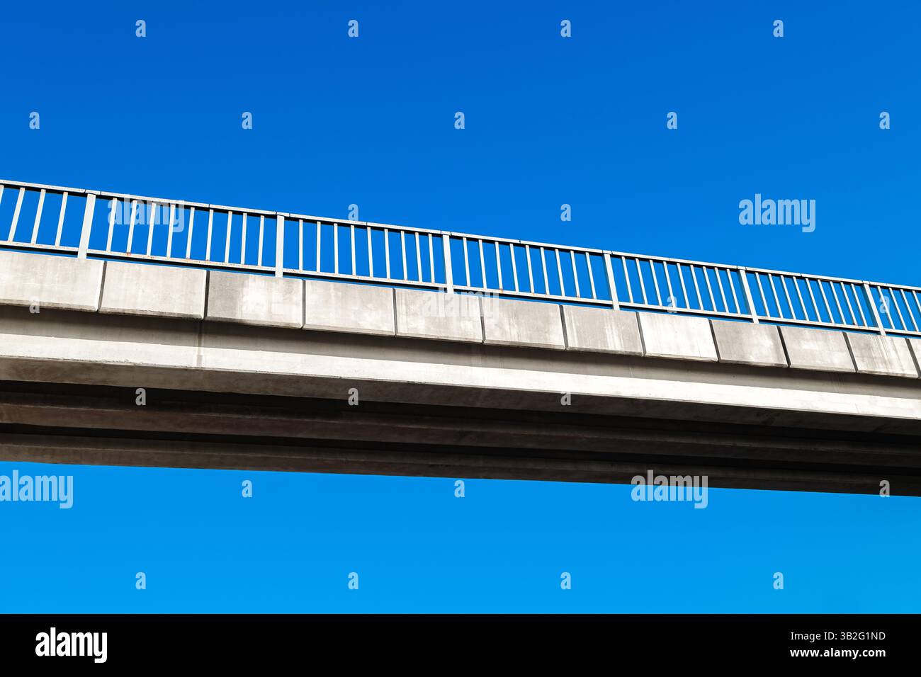 overpass, above-ground pedestrian crossing, bottom view Stock Photo - Alamy