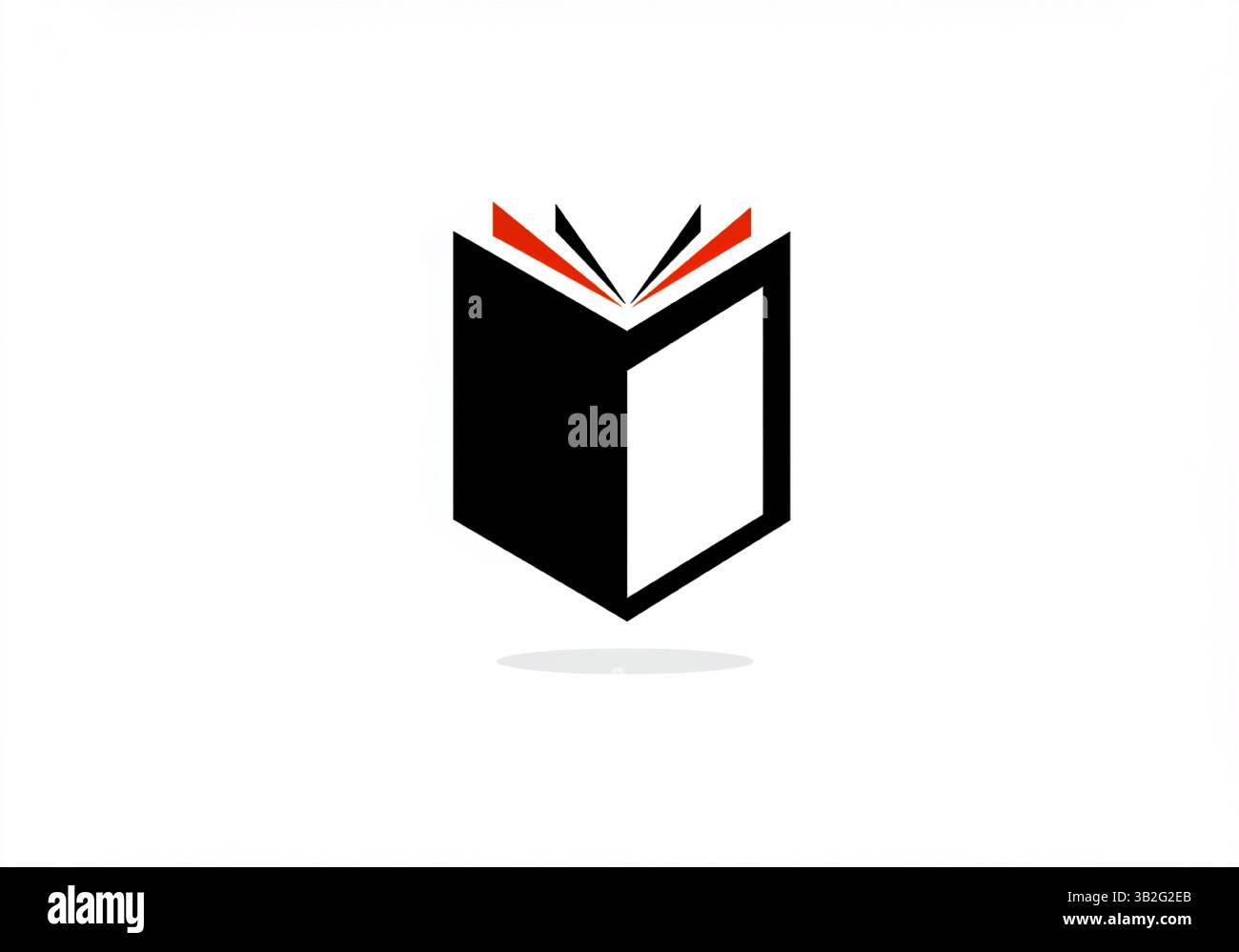 Minimalist Open Book Logo Design Stock Vector Image & Art - Alamy