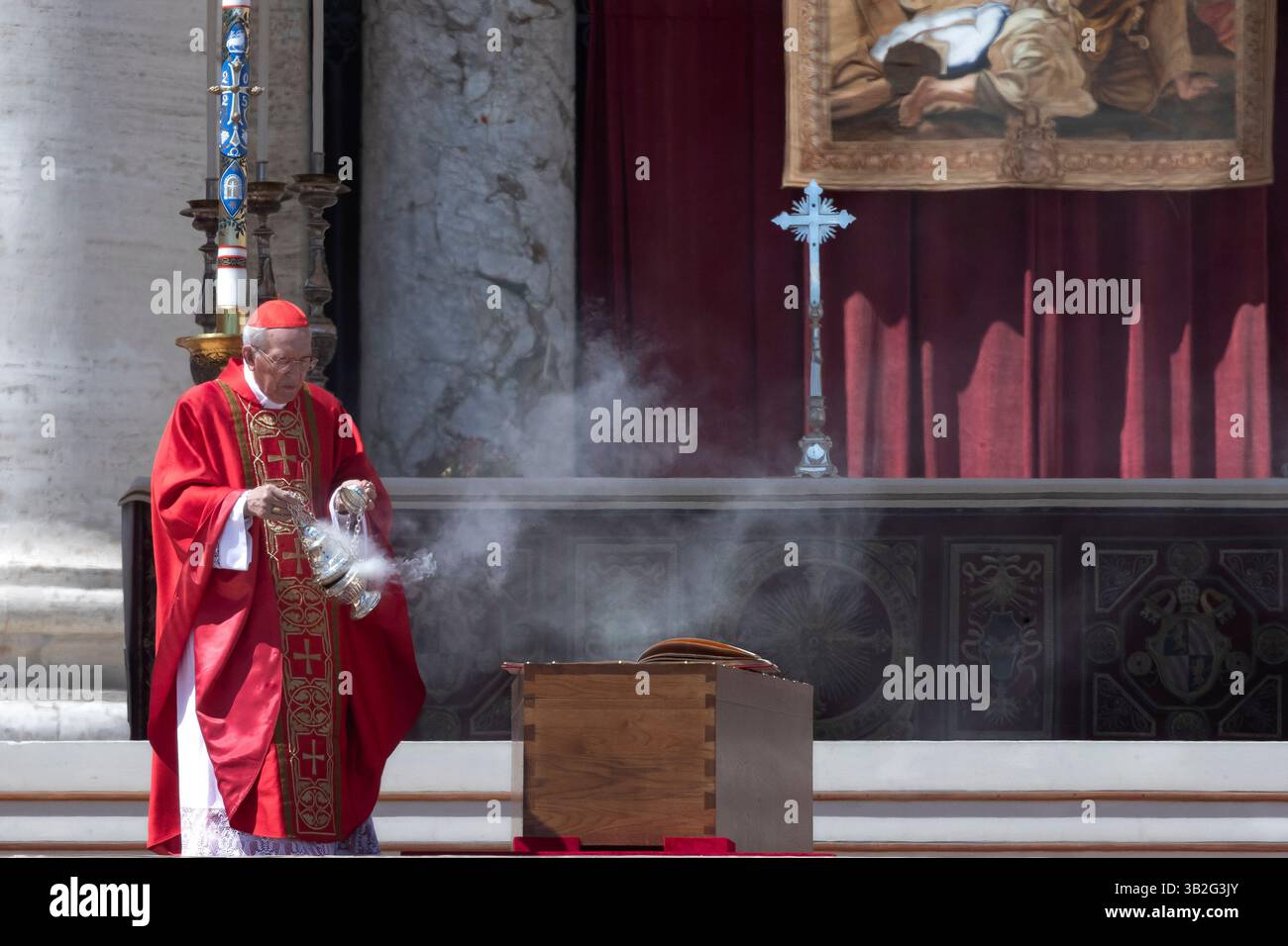 Cardinal Giovanni Battista Re presides over Pope Francis' funeral Mass ...