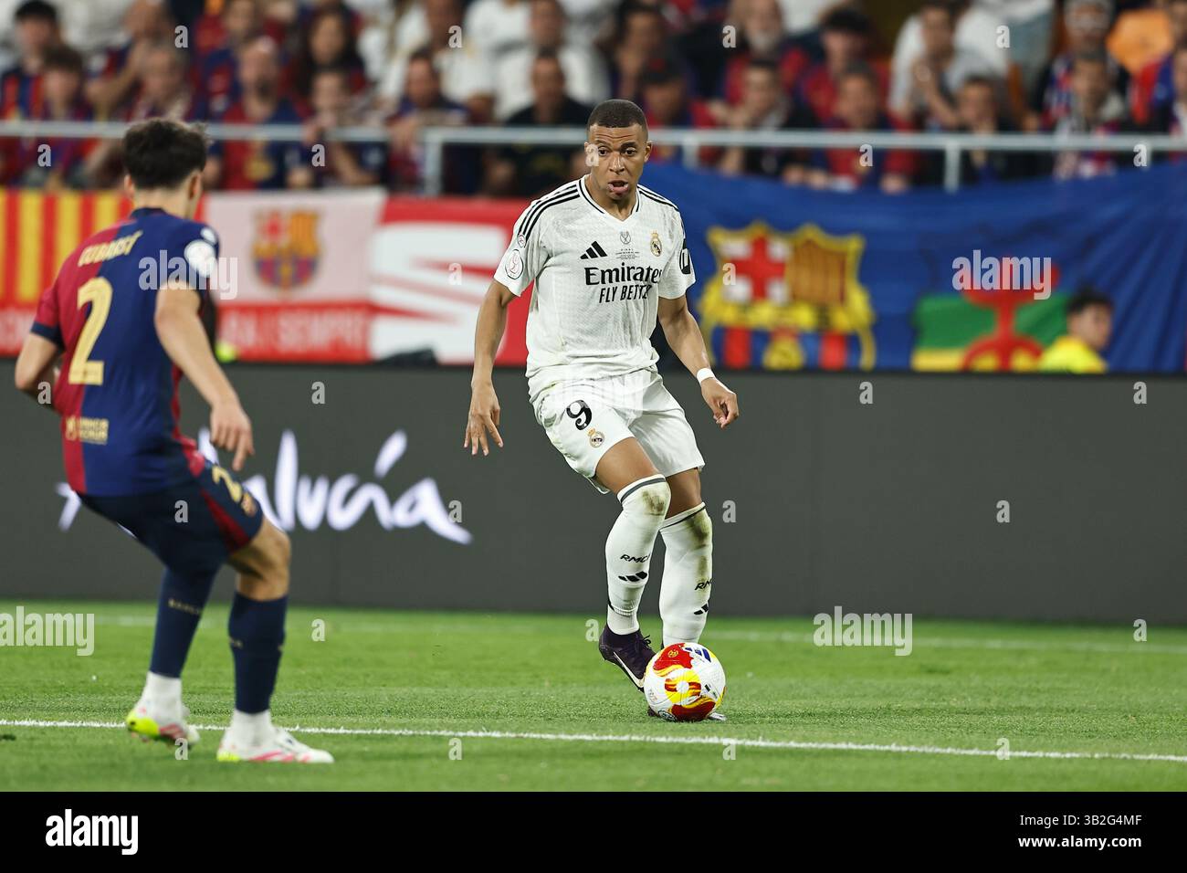 Sevilla, Spain. 27th Apr, 2025. Kylian Mbappe (Real) Football/Soccer ...