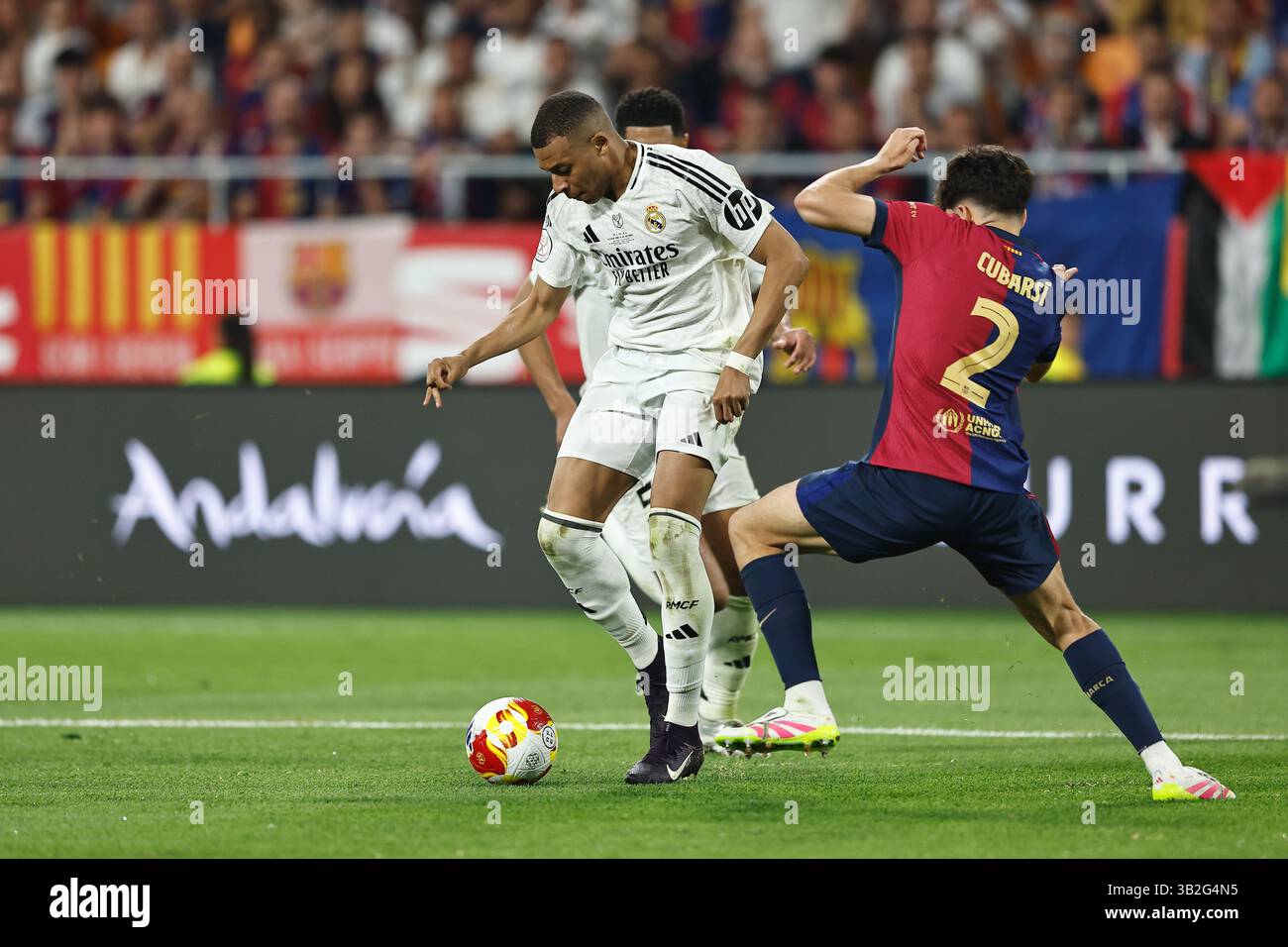 Sevilla, Spain. 27th Apr, 2025. Kylian Mbappe (Real) Football/Soccer ...
