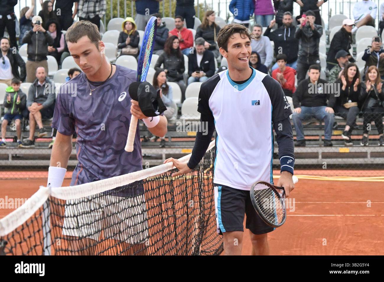 Rome, Italy. 27 April, 2025. Vilius Gaubas (LTU) entering the court ...