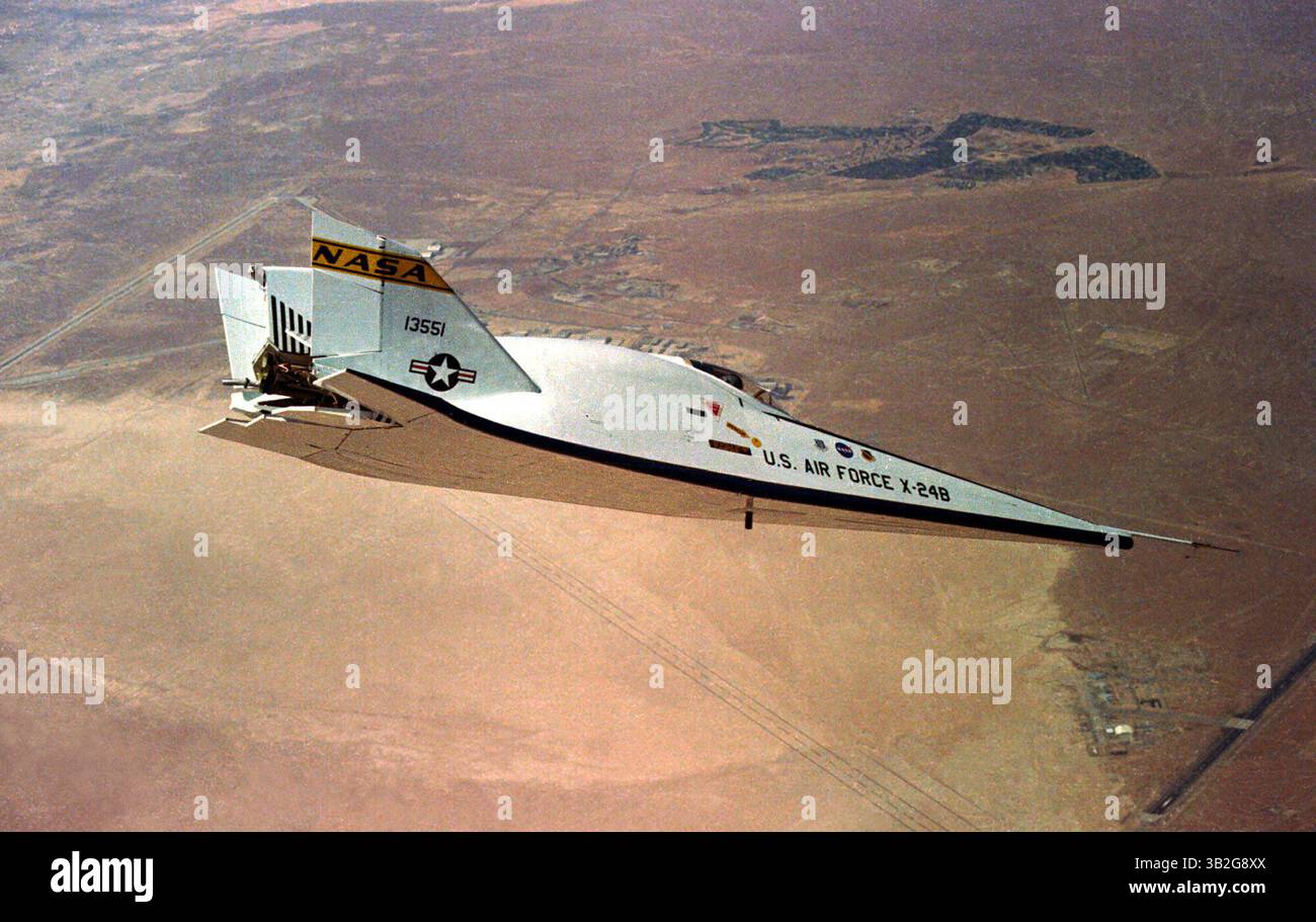 The X-24B, the last aircraft to fly in Dryden's manned lifting body ...