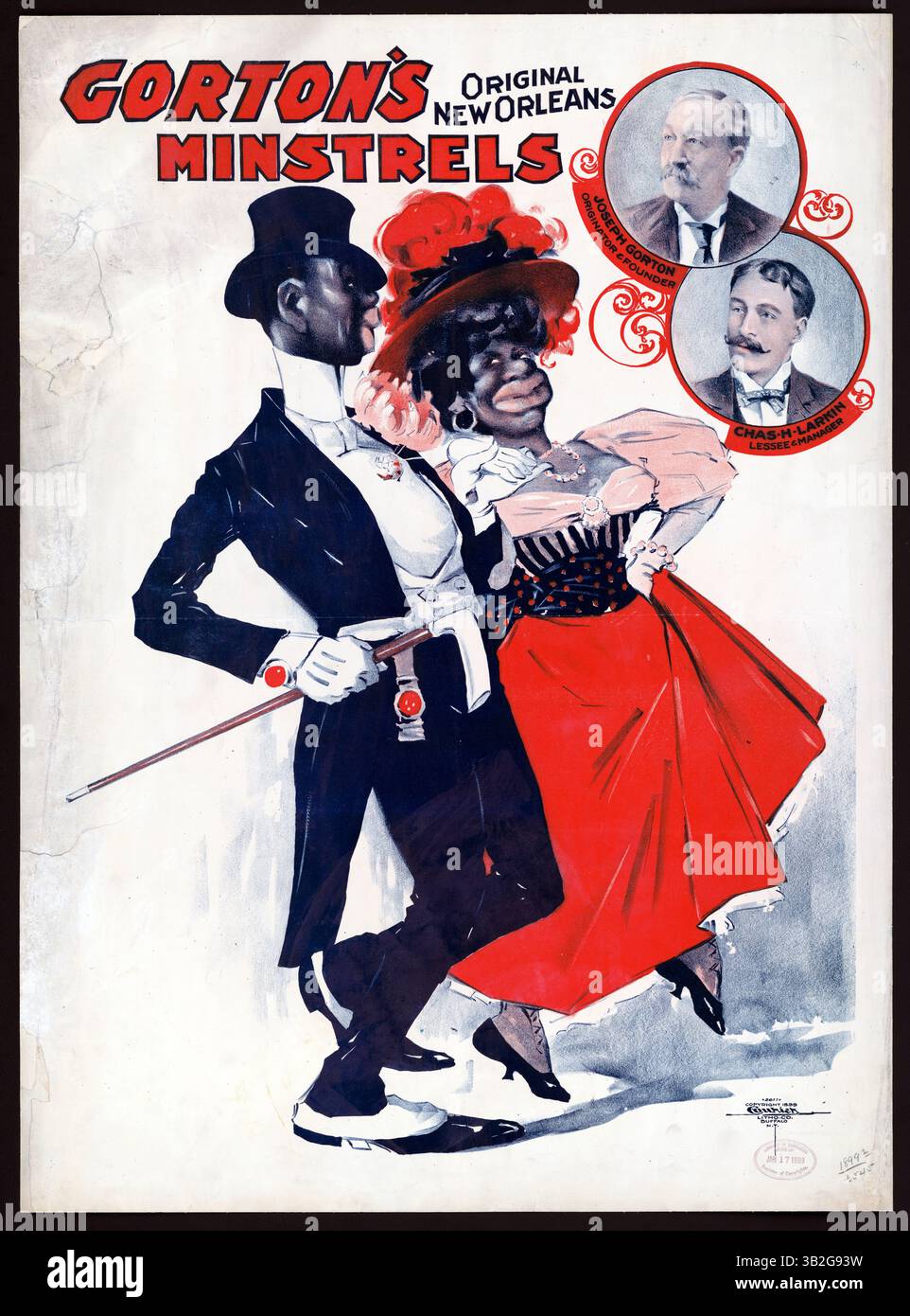 Gorton's Original New Orleans Minstrels. Includes small portraits of ...