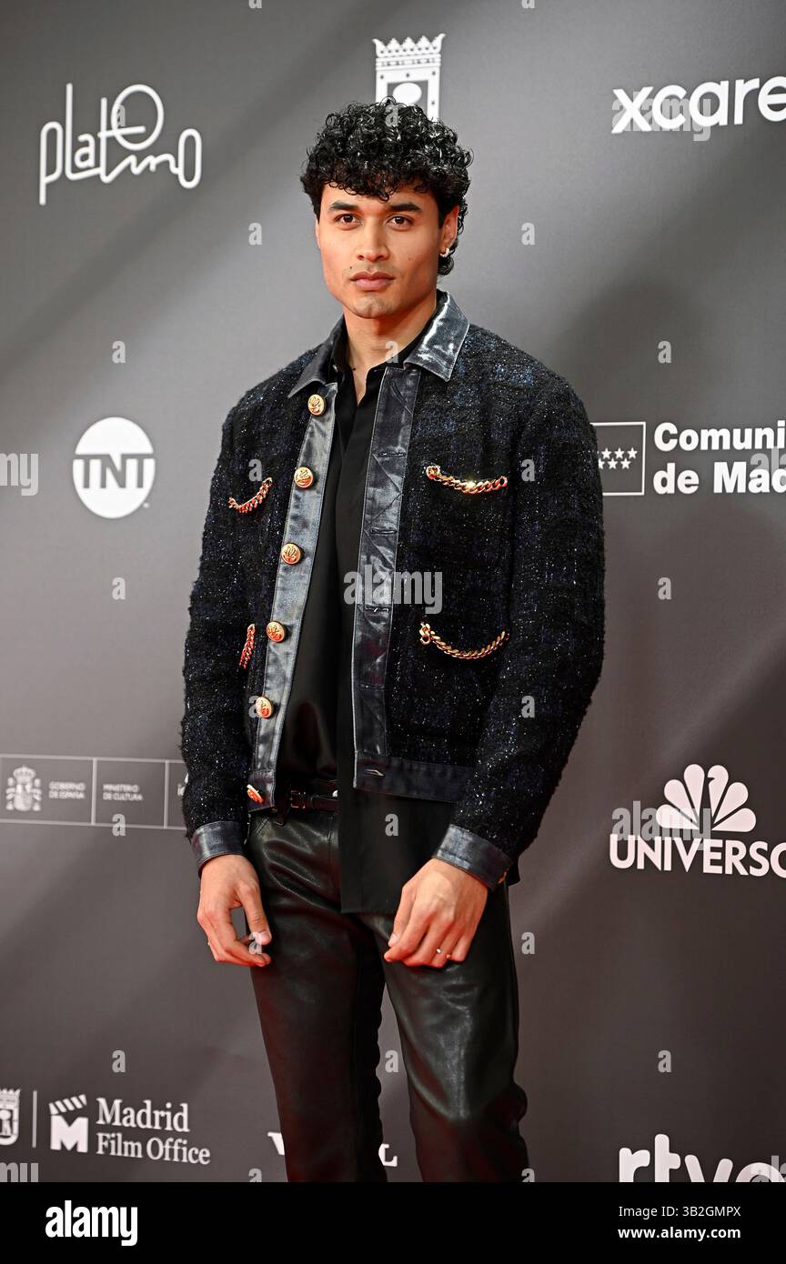 Felipe Londoño on the red carpet of the PLATINO Awards for Ibero ...