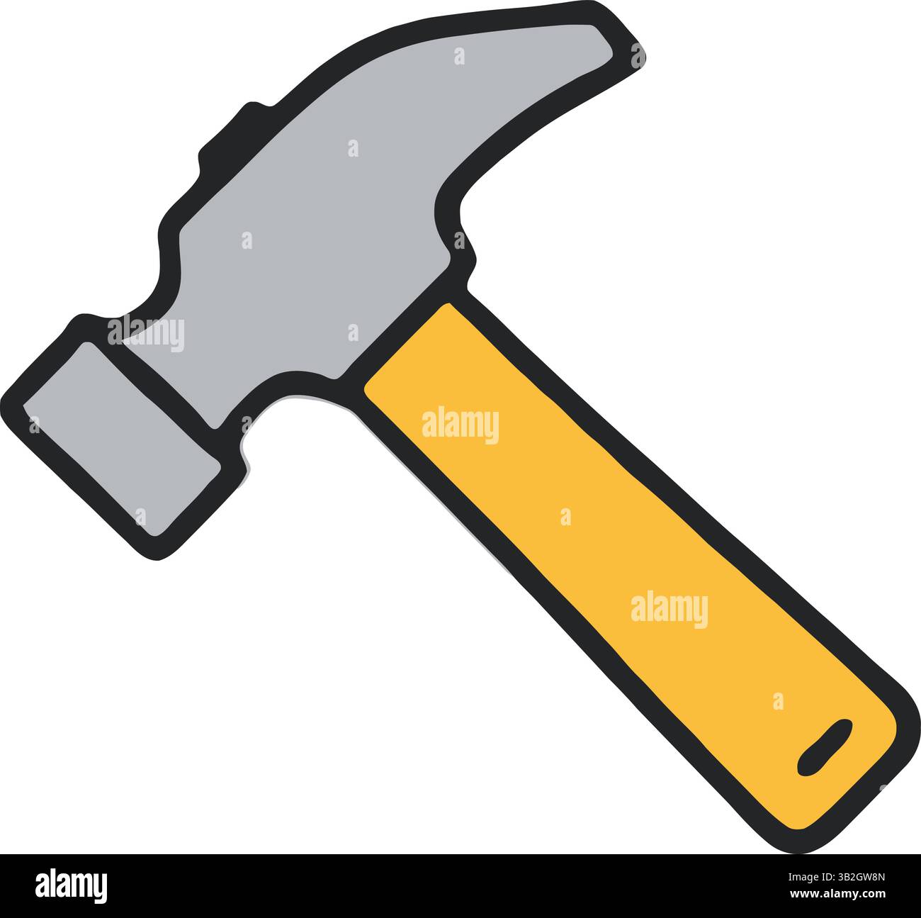 Hammer Tool Icon – Construction and Repair Symbol Stock Vector Image ...