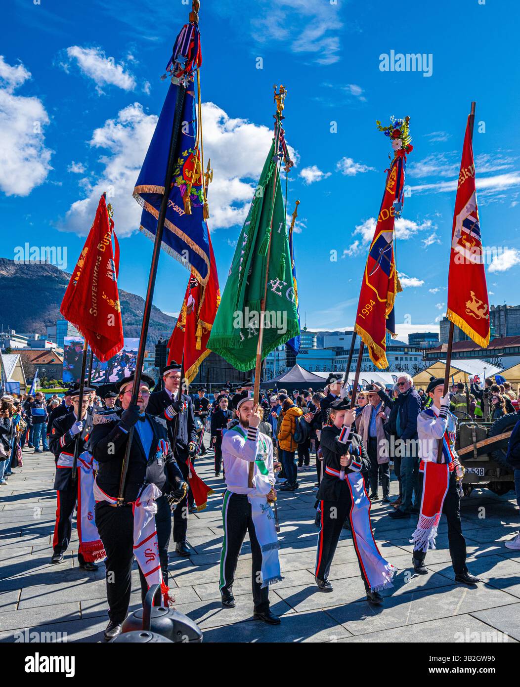 Buekorps (boy´s brigade, bow corps) is an old tradition in Bergen Stock ...
