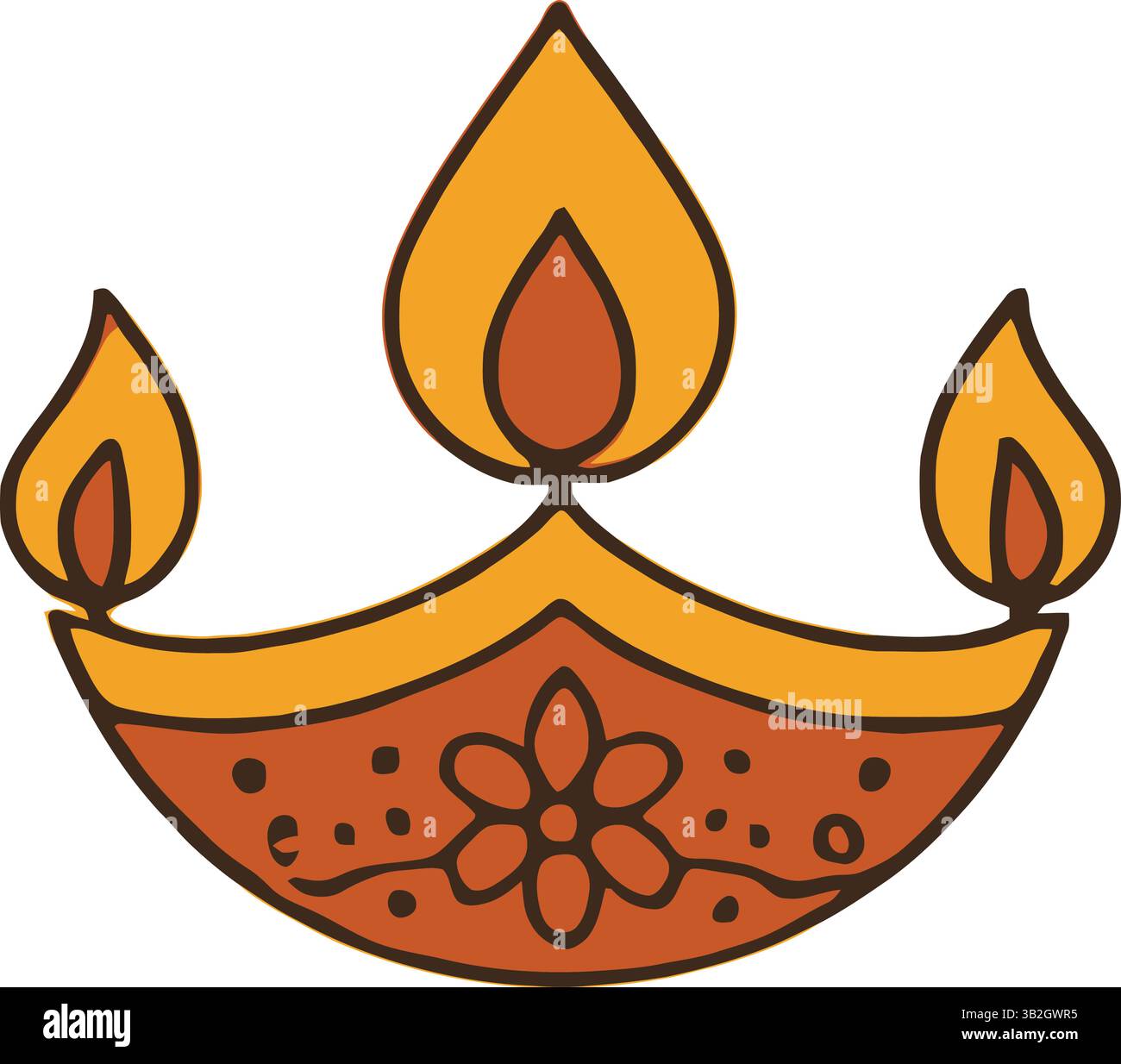 Traditional Diya Lamp – Cultural Symbol of Light and Celebration Stock ...