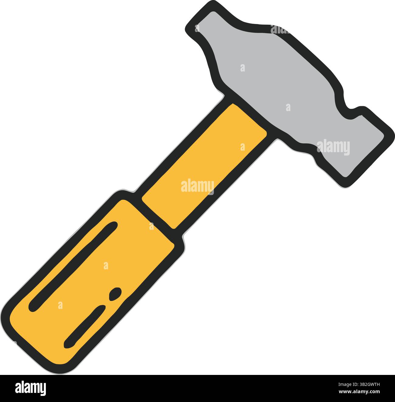 Hammer Tool Icon – Construction and Repair Symbol Stock Vector Image ...