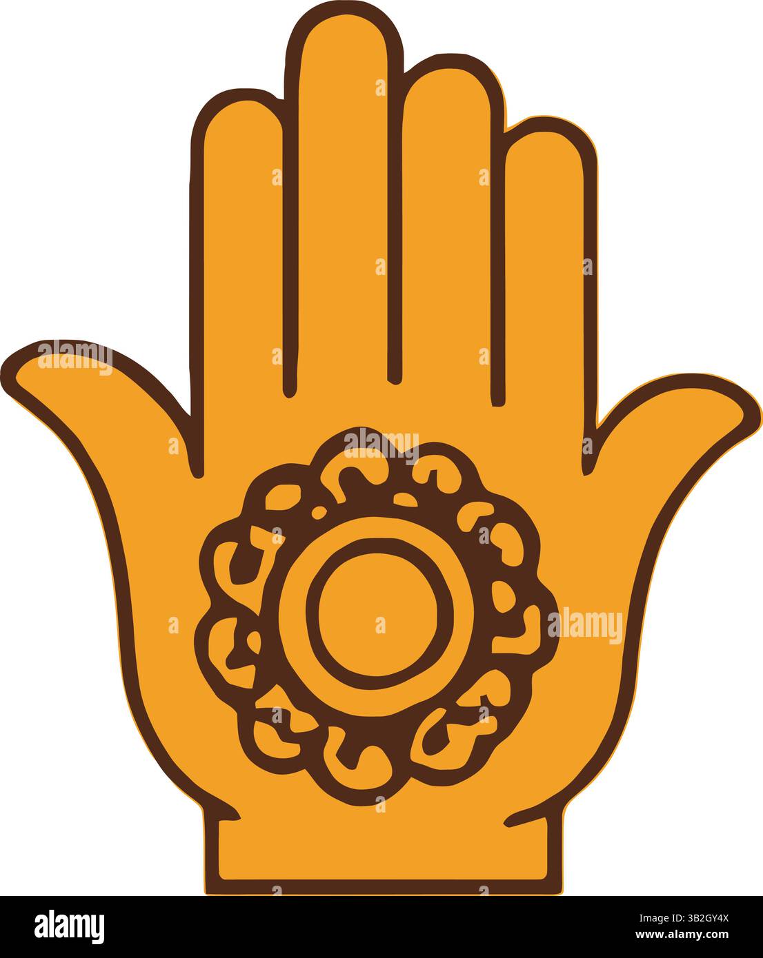Hamsa Hand Symbol – Protective Spiritual Emblem Stock Vector Image ...