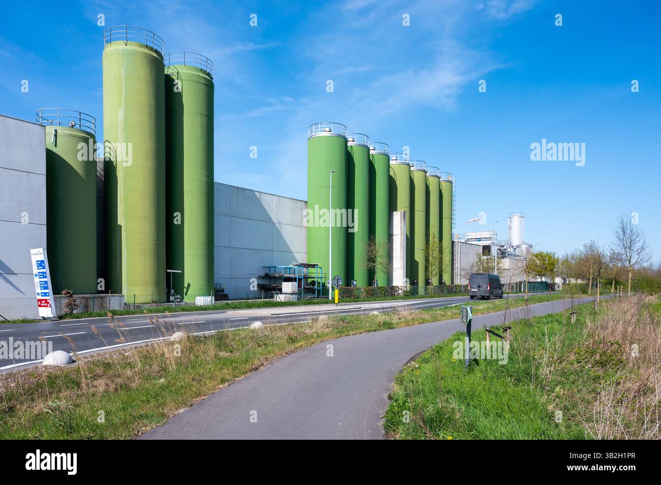 The Milcobel Dairy products and milk industry in Langemark ...