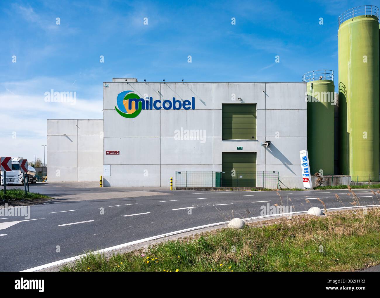 The Milcobel Dairy products and milk industry in Langemark ...