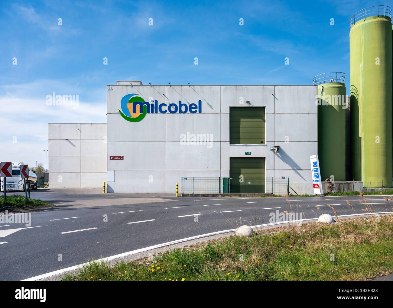 The Milcobel Dairy products and milk industry in Langemark ...