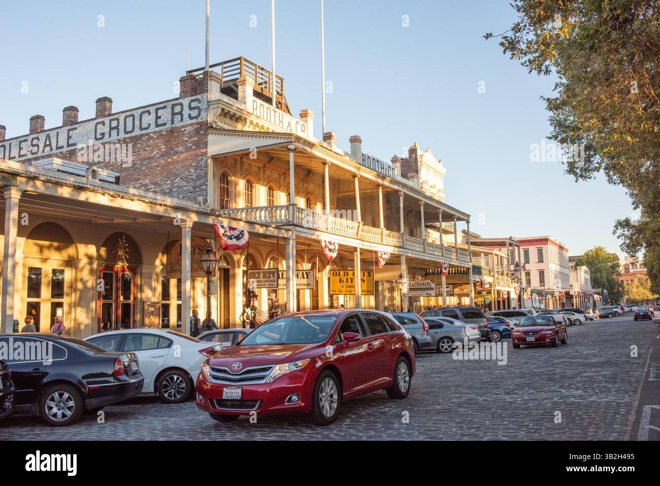 The historic Old Sacramento Waterfront, Sacramento, California Stock ...