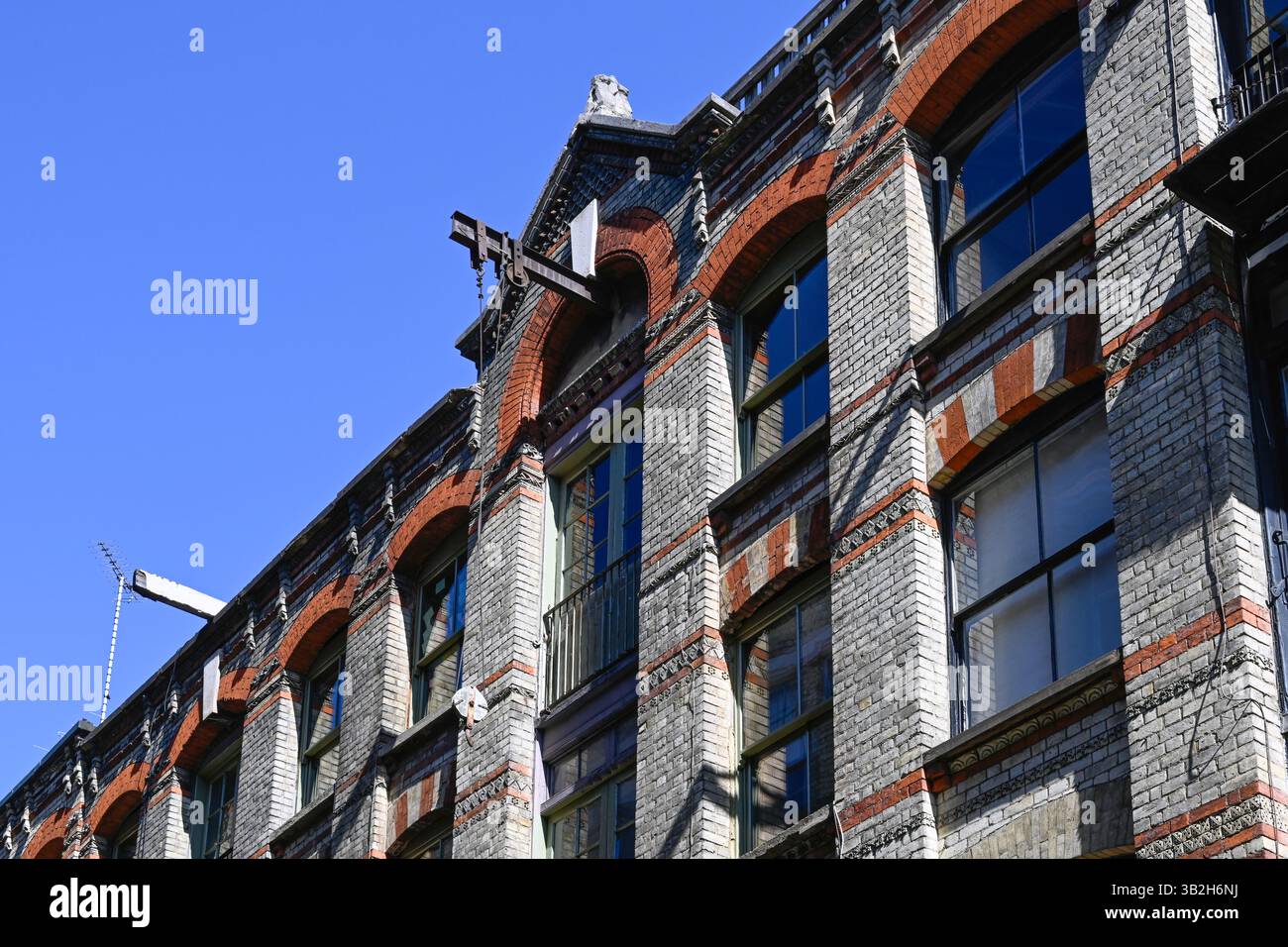 LONDON, UK - APRIL 06, 2025: Exterior of Charlotte House, a Victorian ...