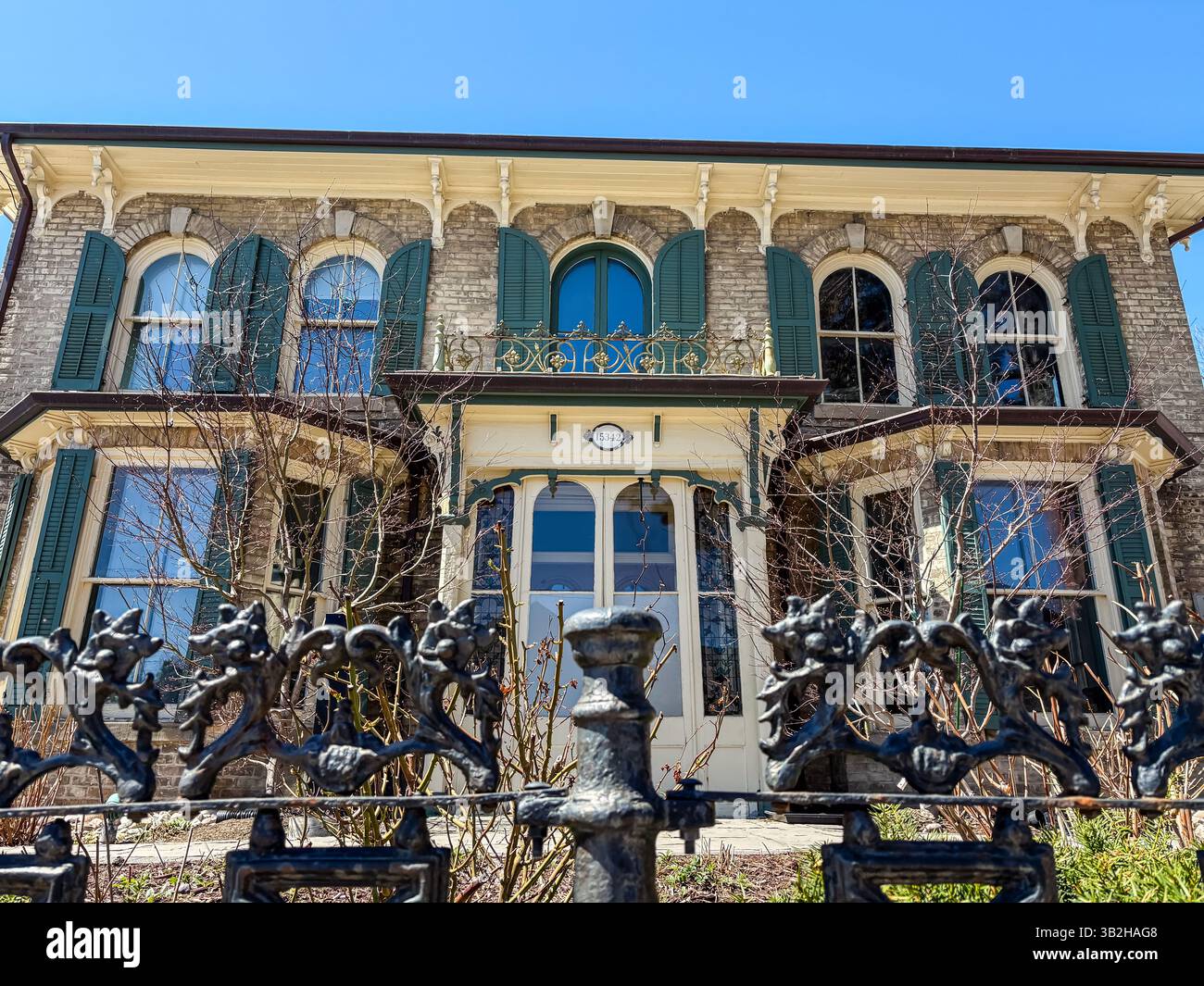 Horton Place, built in 1875 in Aurora, Ontario, features Italianate ...