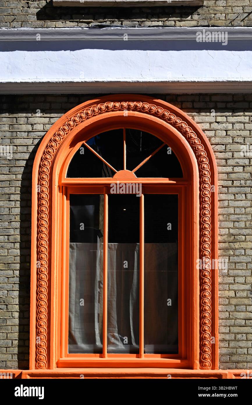 LONDON, UK - APRIL 06, 2025: Ornate Victorian window on Pennybank ...