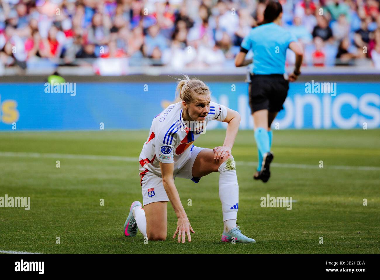 Lyon, France. 27th Apr, 2025. Lyon, France Ada Hegerberg (14 Olympique ...