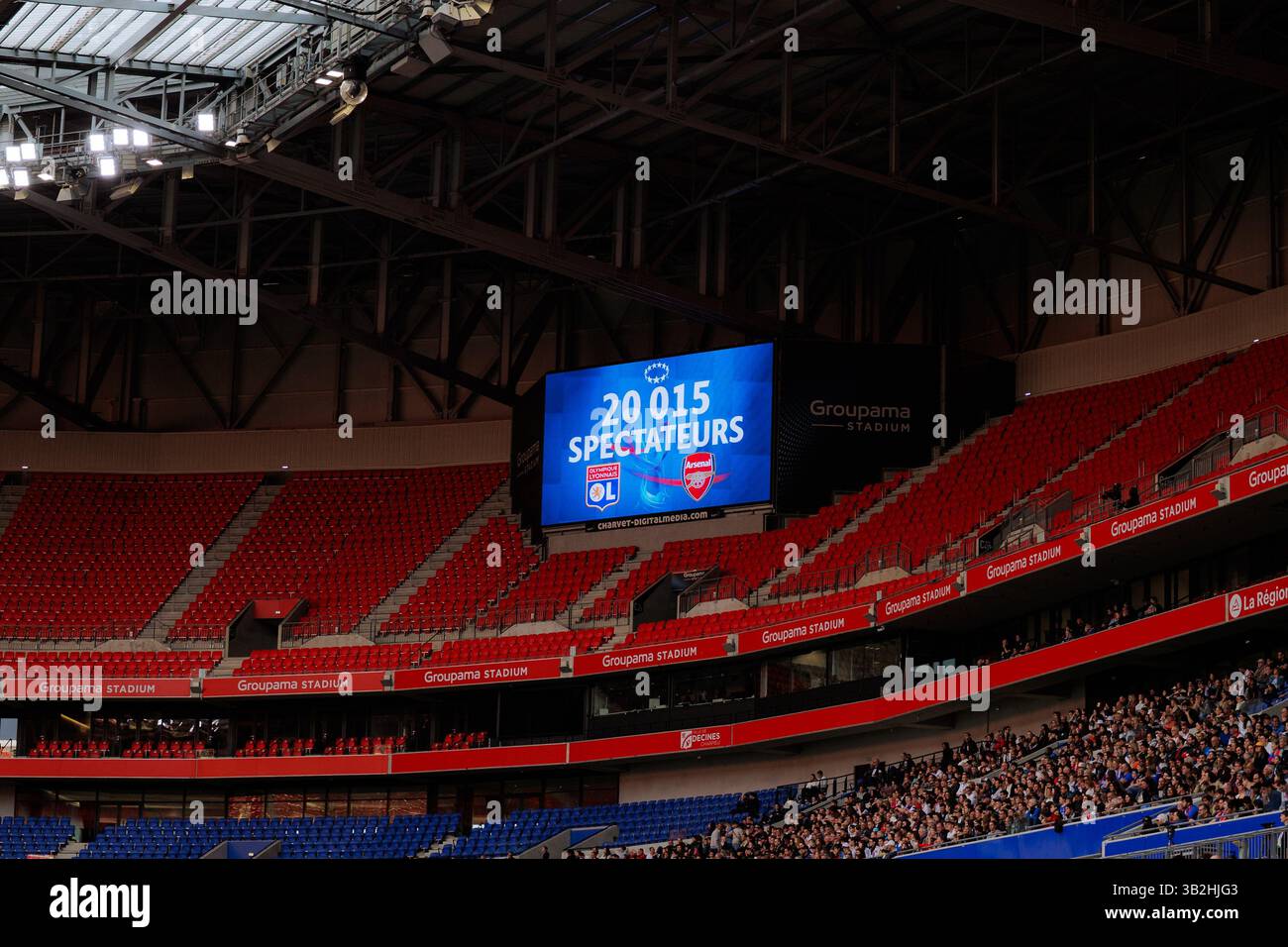 Lyon, France. 27th Apr, 2025. Lyon, France Fans attendance during the ...