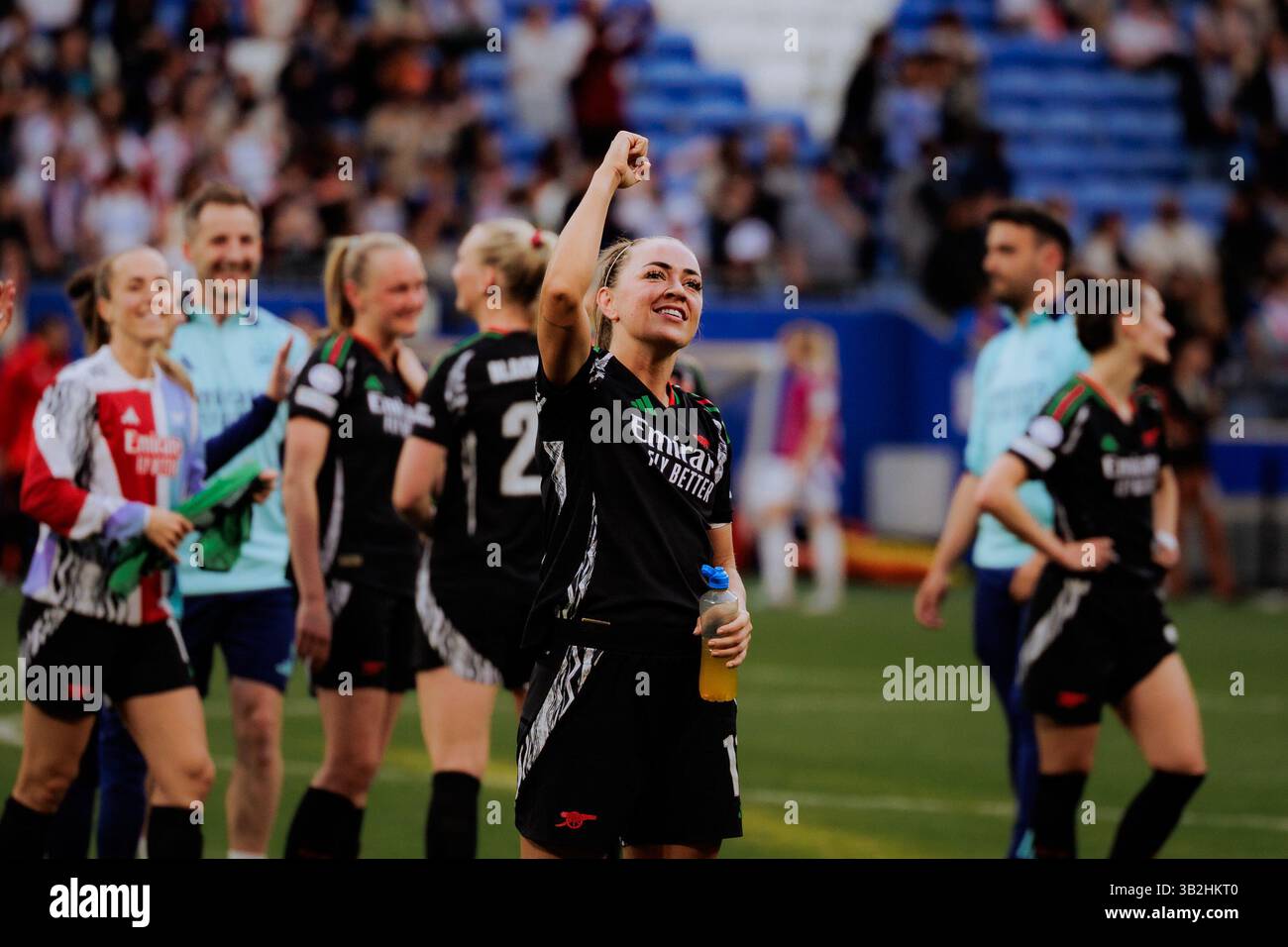 Lyon, France. 27th Apr, 2025. Lyon, France Katie McCabe (11 Arsenal ...