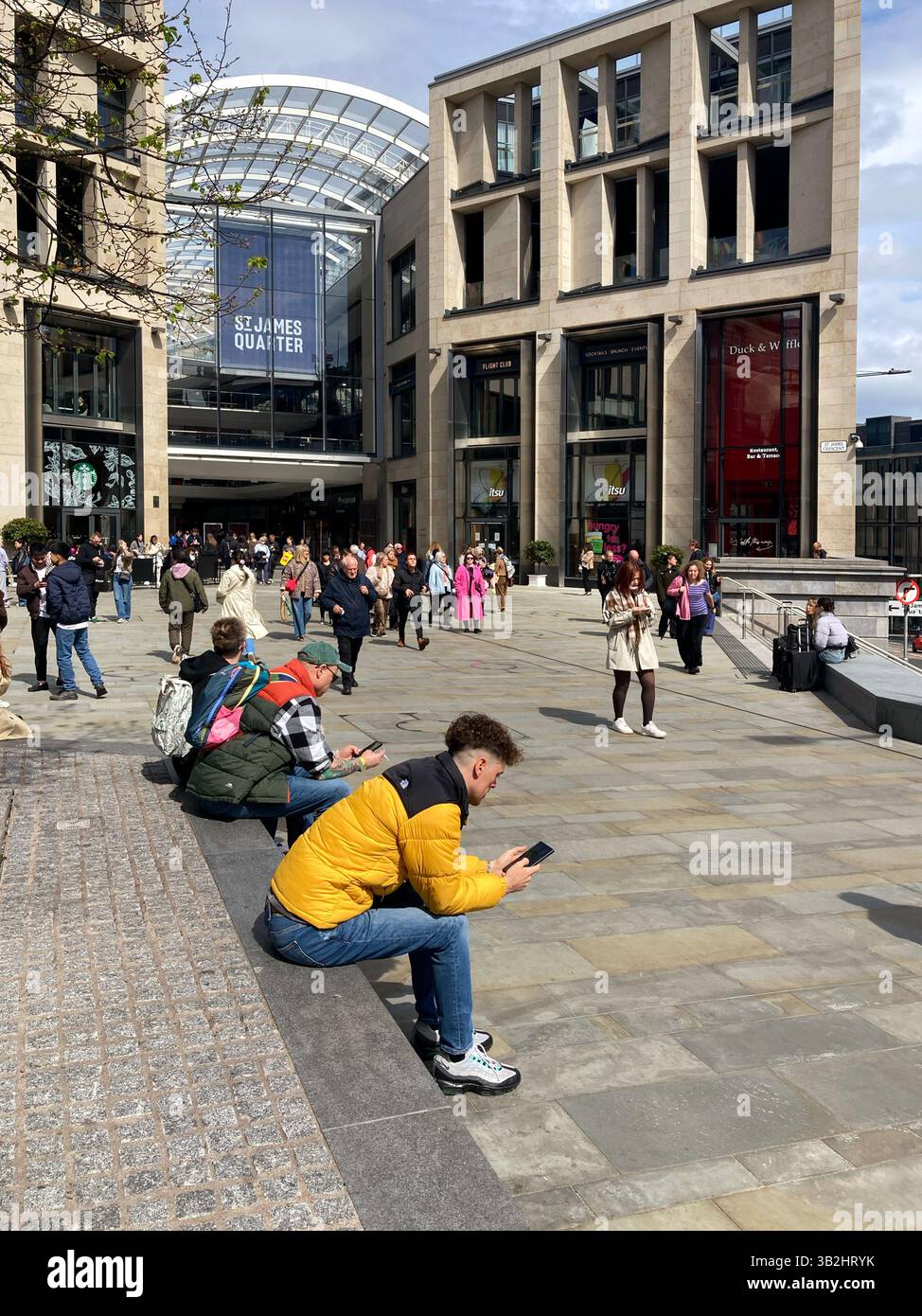 St. James Quarter shopping mall entrance, Edinburgh Scotland Stock ...