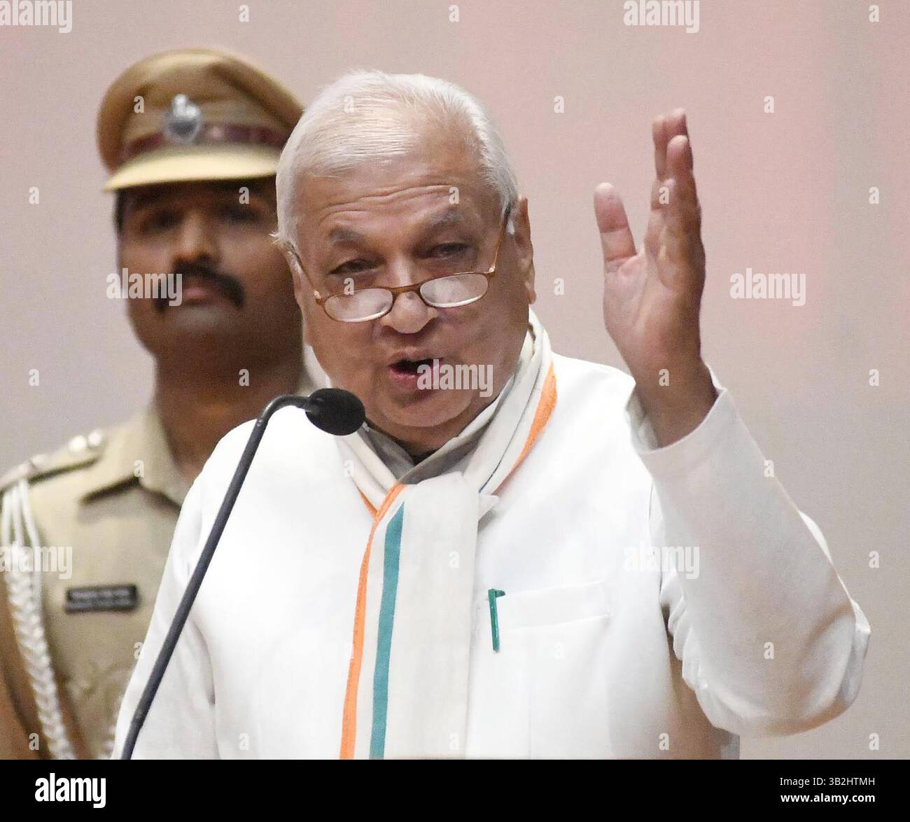 PATNA, INDIA - APRIL 20: Bihar Governor Arif Mohammad Khan addressing ...