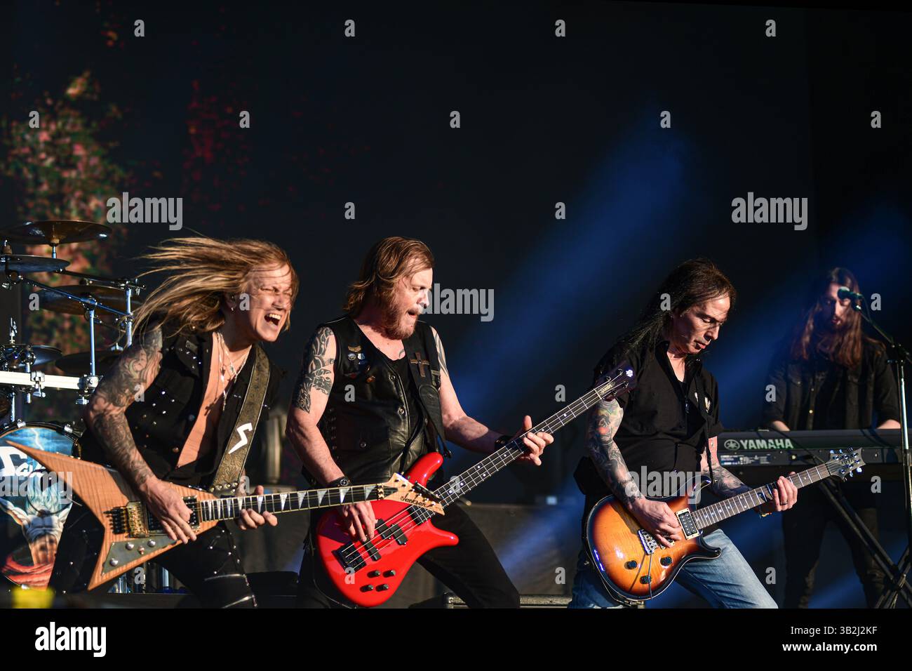 Buenos Aires (26th Apr 2025). American heay metal band Savatage (Chris Caffery, guitar; Johnny ...