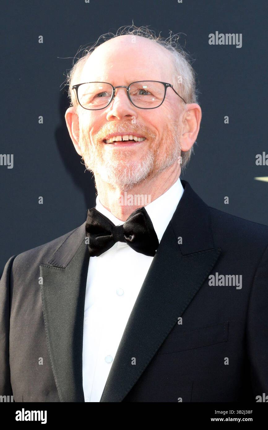 Los Angeles, USA. 26, April, 2025. Pictured left to right, Ron Howard ...