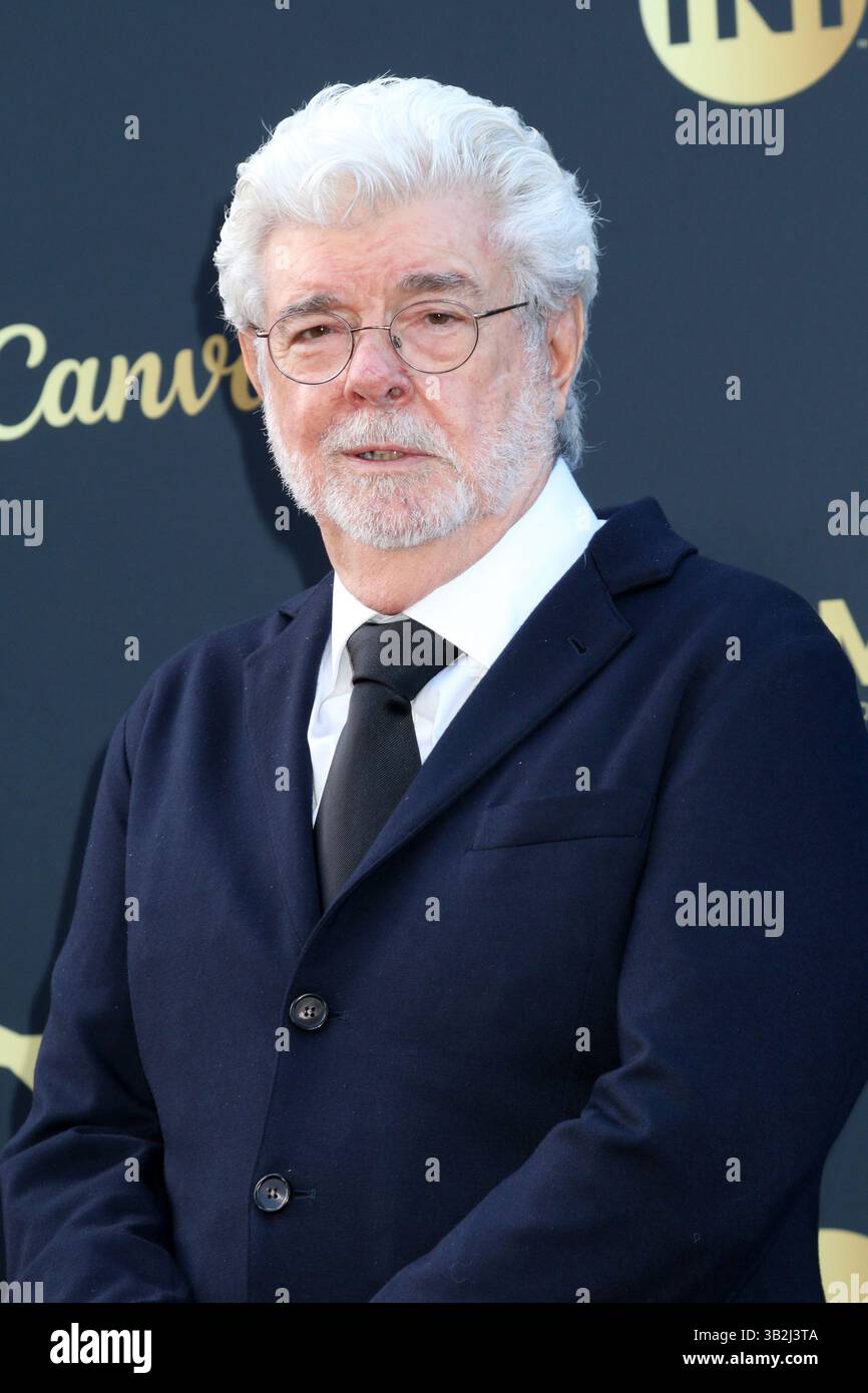 Los Angeles, USA. 26, April, 2025. Pictured left to right, George Lucas ...