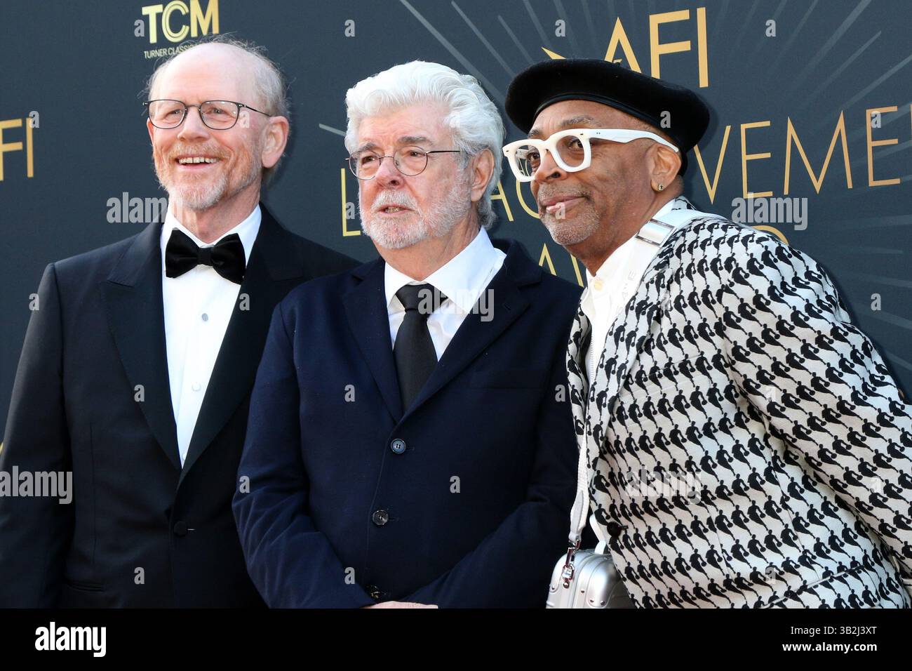 Los Angeles, USA. 26, April, 2025. Pictured left to right, Ron Howard ...