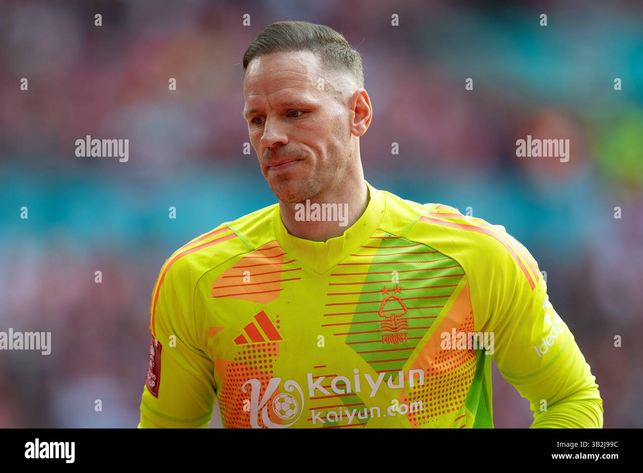 Wembley Stadium, London, United Kingdom on 27 April 2025. Nottingham ...