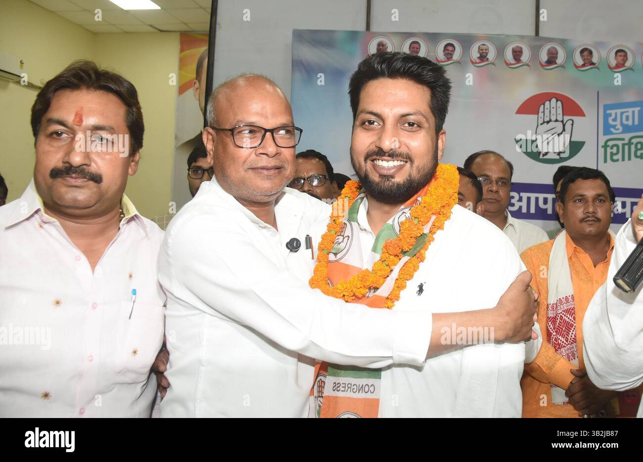 Patna, India. 27th Apr, 2025. PATNA, INDIA - APRIL 27: Bihar Congress ...