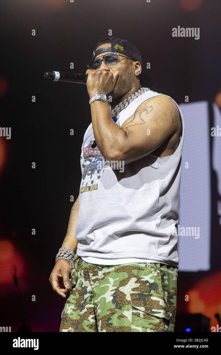 Indio, USA. 26th Apr, 2025. Rapper Nelly (Cornell Haynes Jr.) during ...